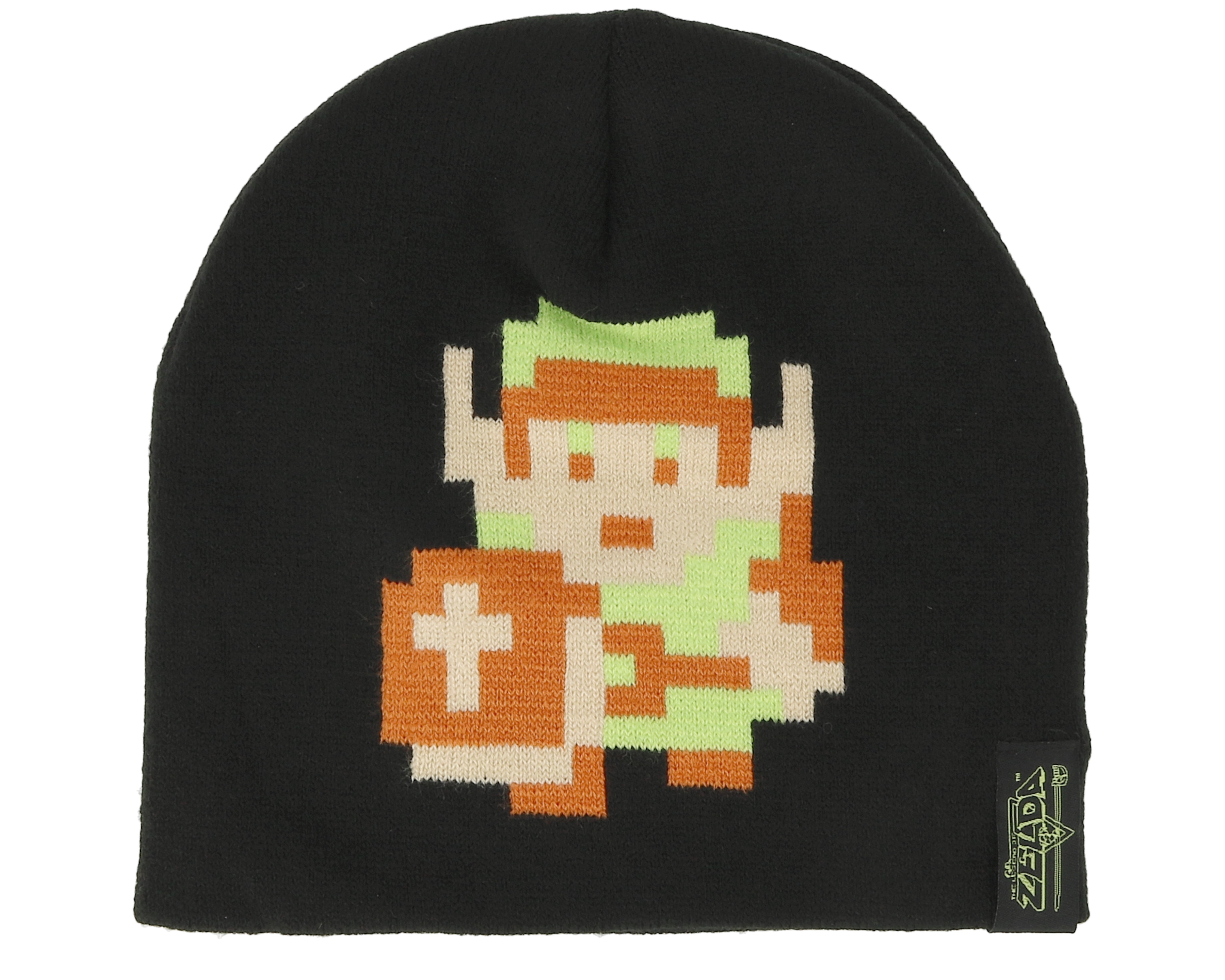 Nintendo Zelda 8-Bit Link Pixel Black Beanie - Bioworld beanies ...