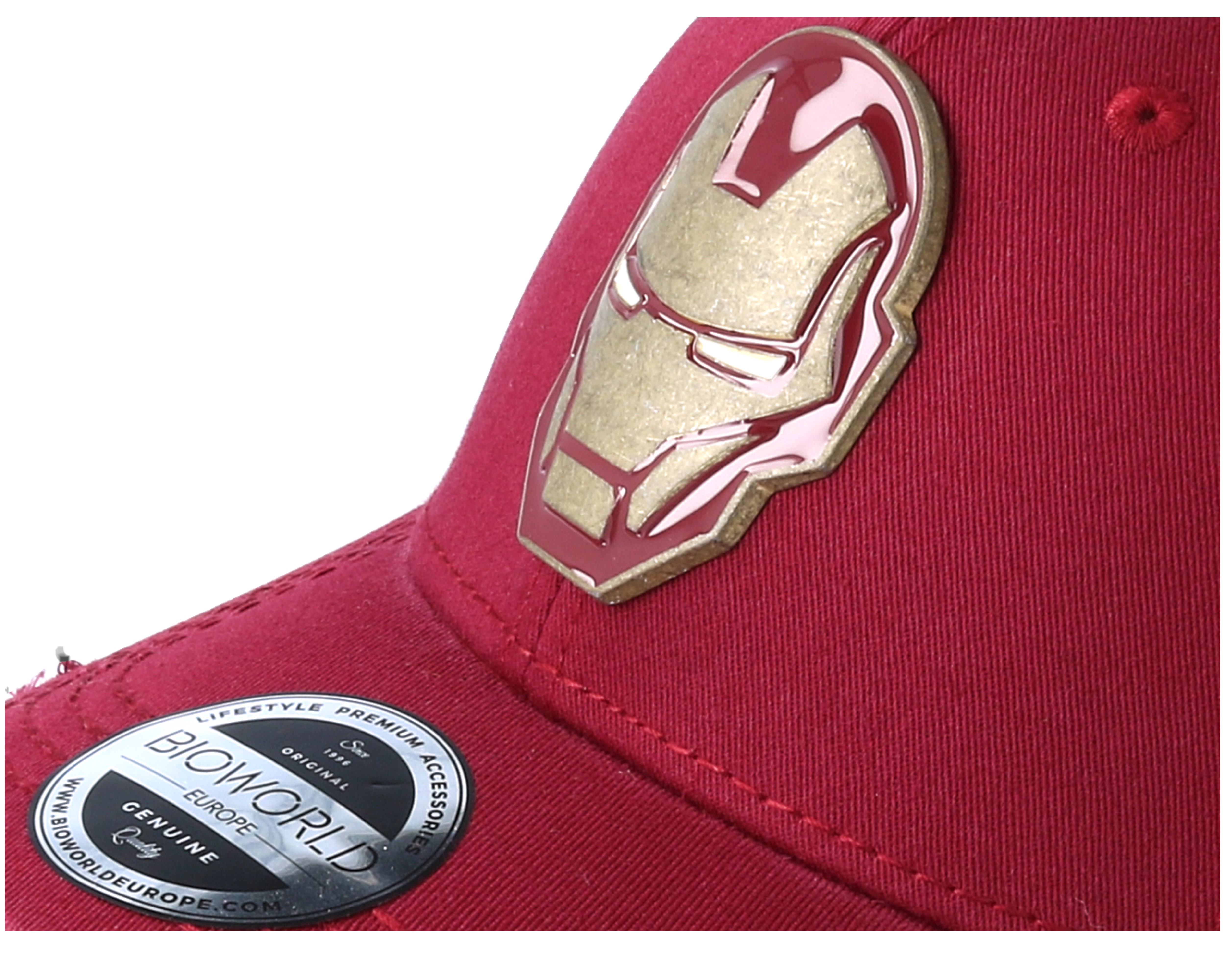 Avengers Iron Man Copper Badge Red Adjustable - Bioworld caps ...