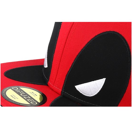 Deadpool Big Face Red Snapback - Difuzed caps - Hatstoreworld.com