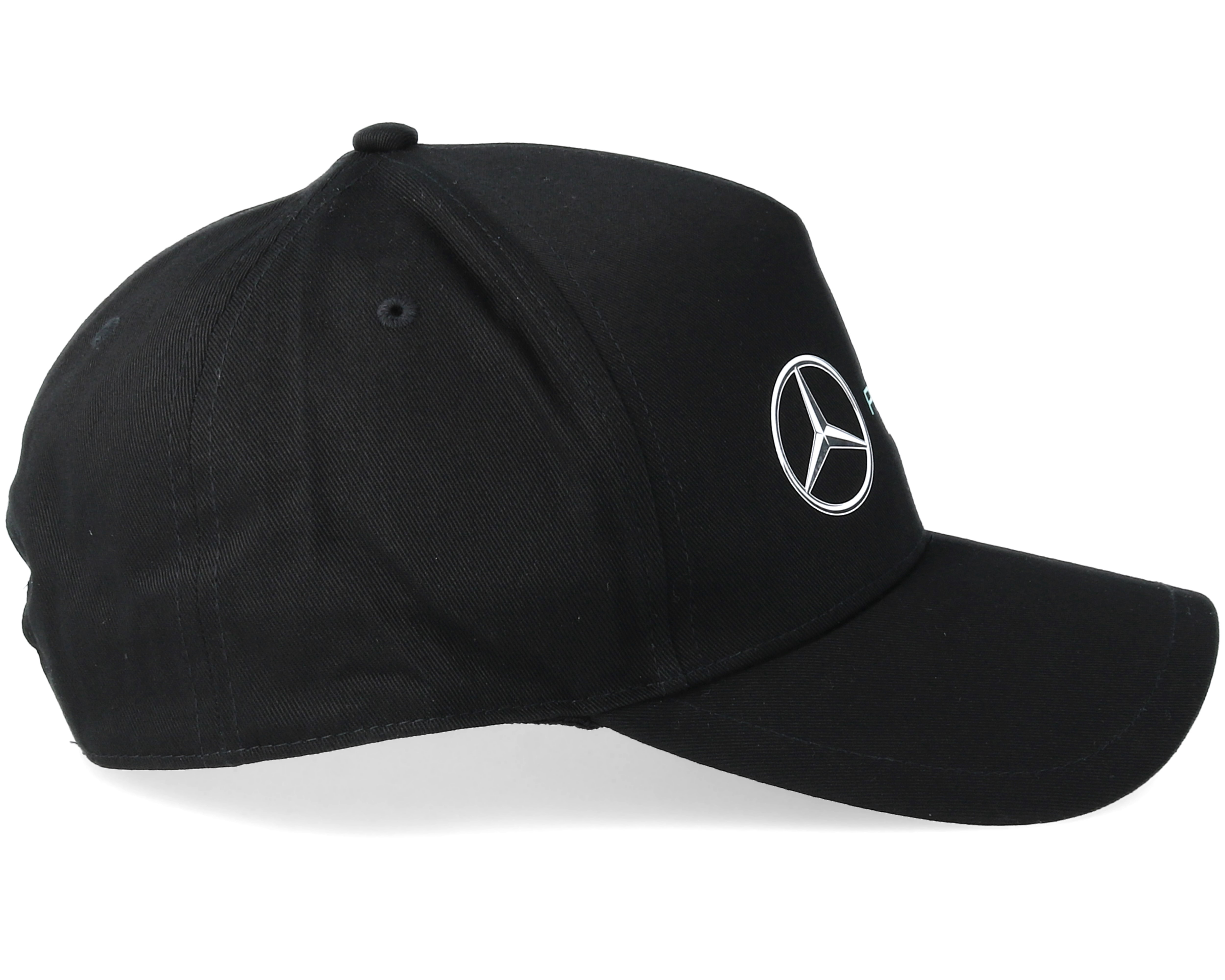 Racer Cap Black Adjustable - Mercedes caps - Hatstoreworld.com