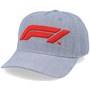 Large Logo Baseball Cap Grey Adjustable - Formula One caps ...