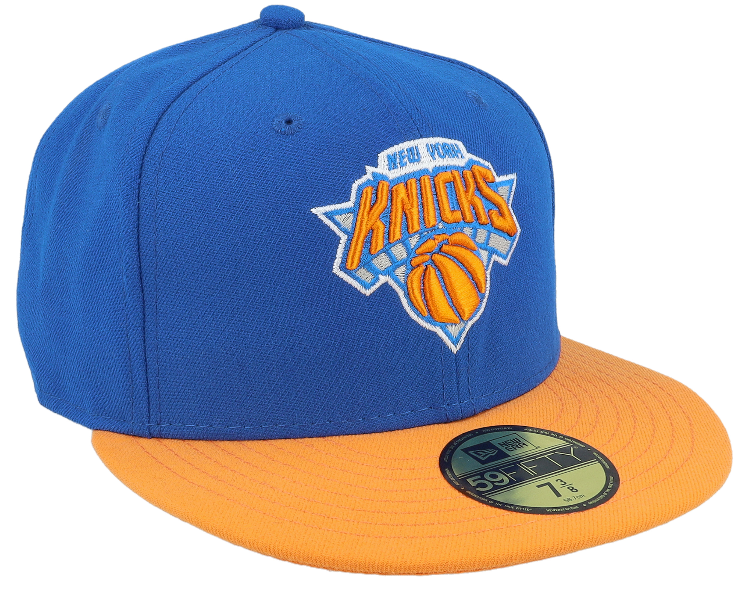 New York Knicks Basic 59Fifty Blue/Orange Fitted - New Era caps ...