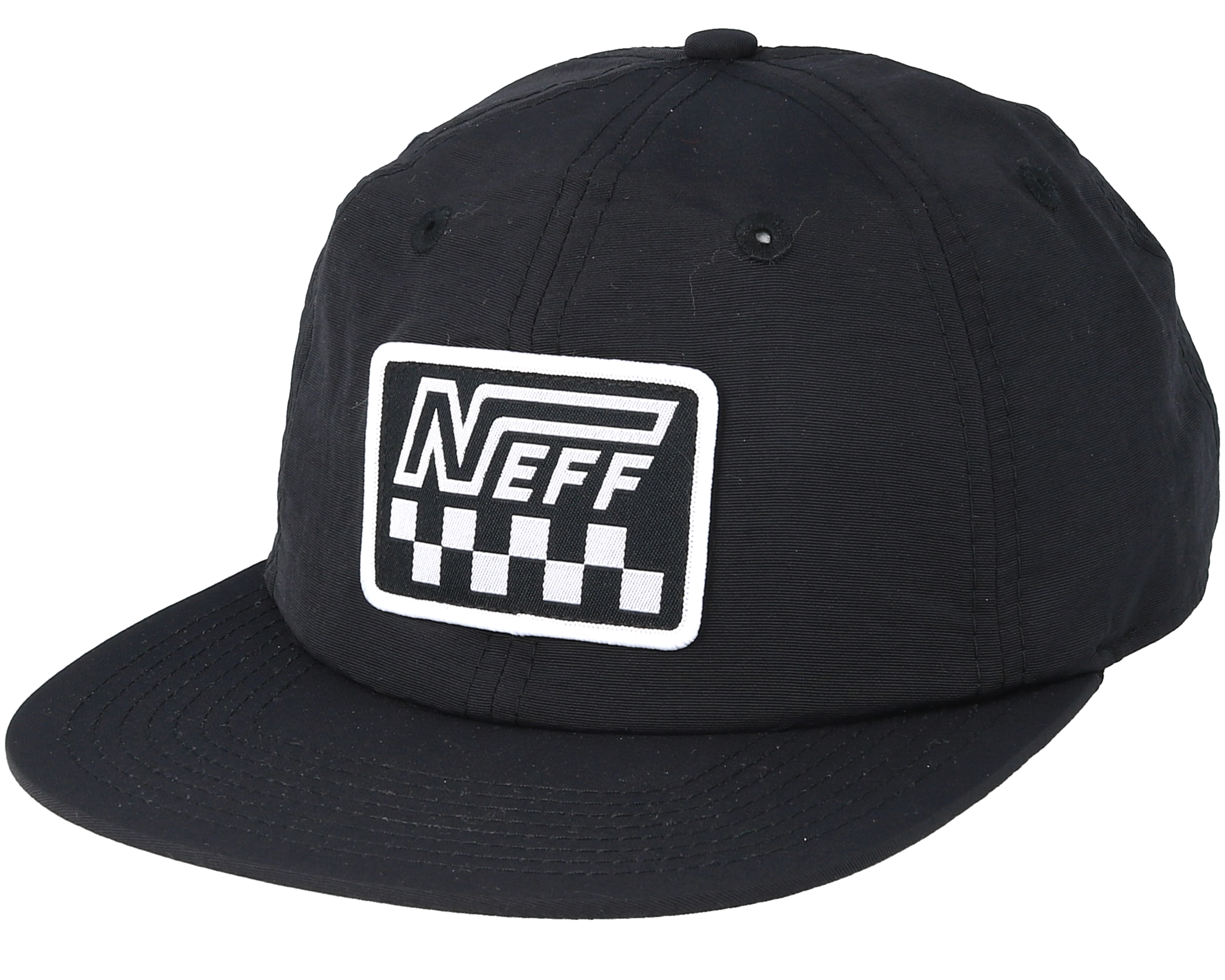 Racer Cap Black Strapback - Neff caps - Hatstoreworld.com