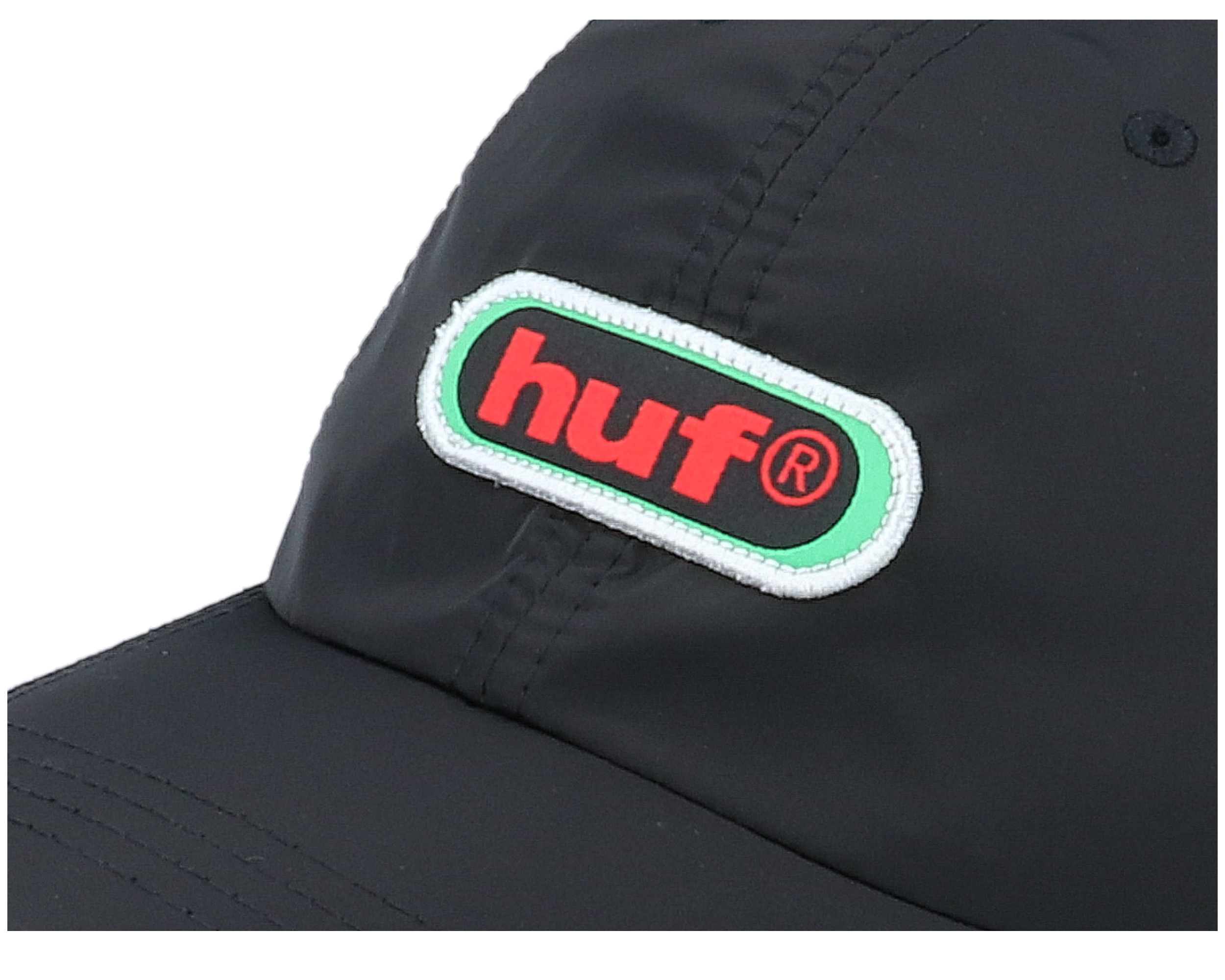 Logo Cv 6-Panel Black Dad Cap - HUF caps - Hatstoreworld.com