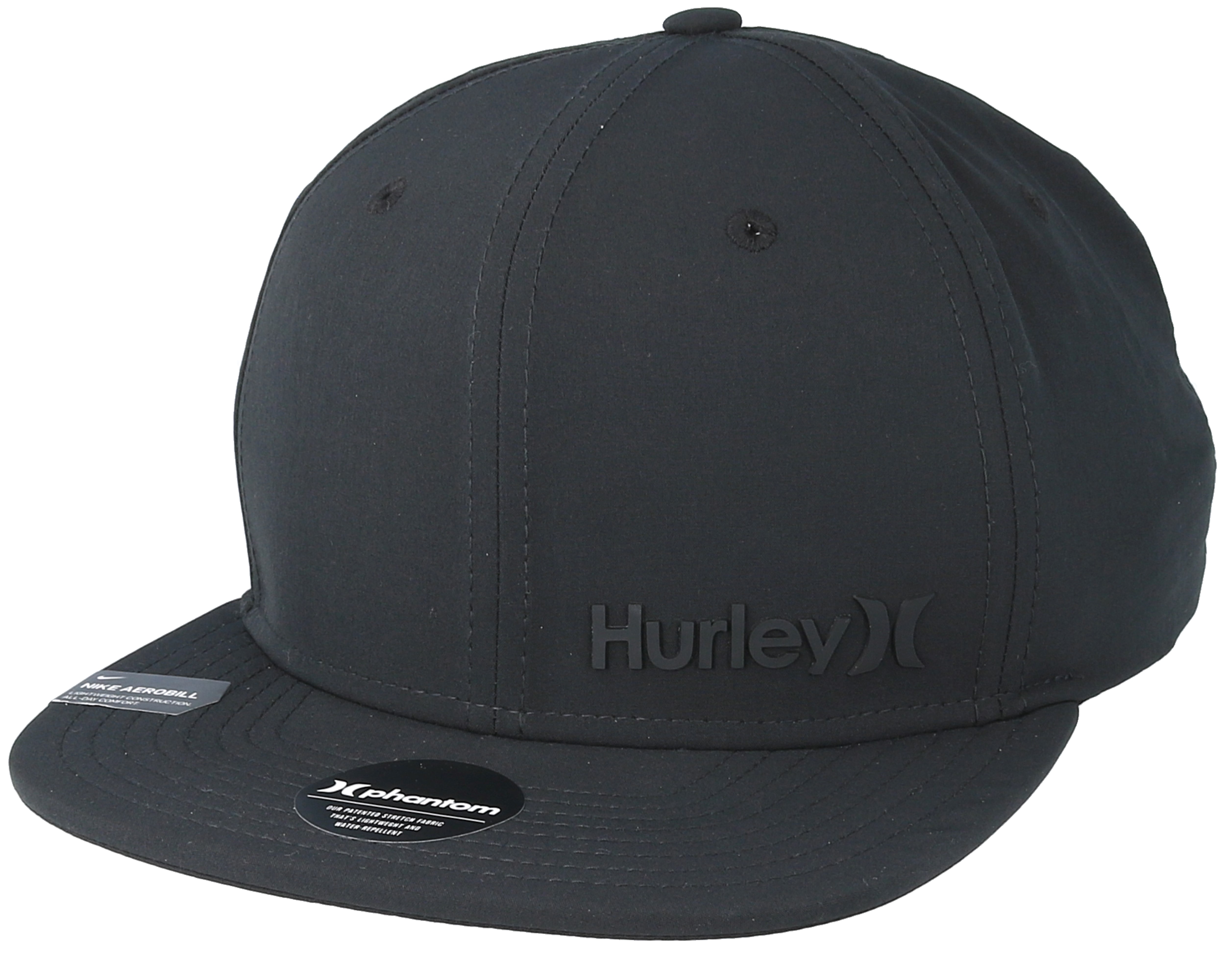 Phantom Corp Black Snapback - Hurley caps - Hatstoreworld.com