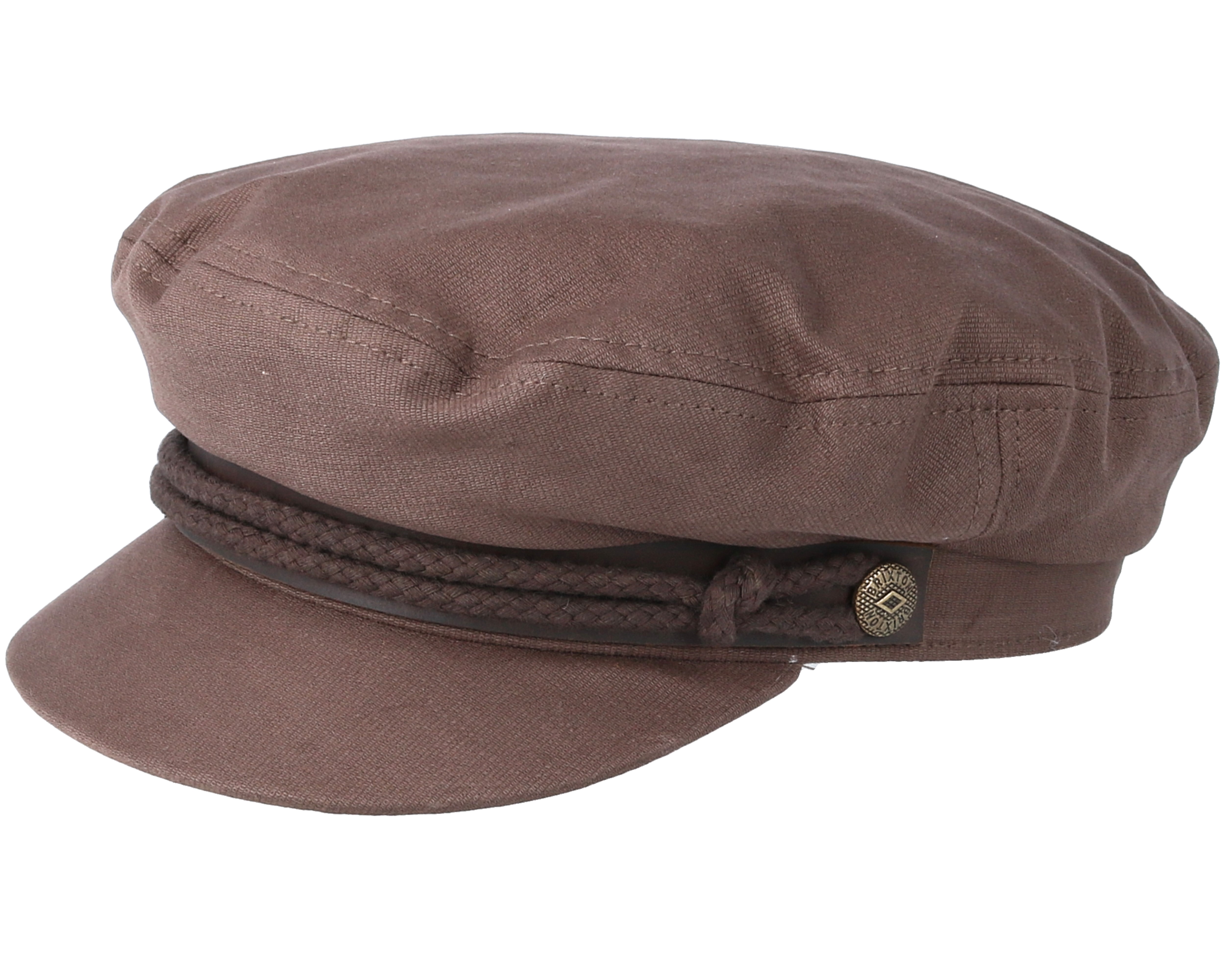 Fiddler Brown Plaid Flat Cap - Brixton caps - Hatstoreworld.com