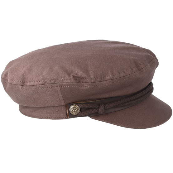 Fiddler Brown Plaid Flat Cap - Brixton caps - Hatstoreworld.com