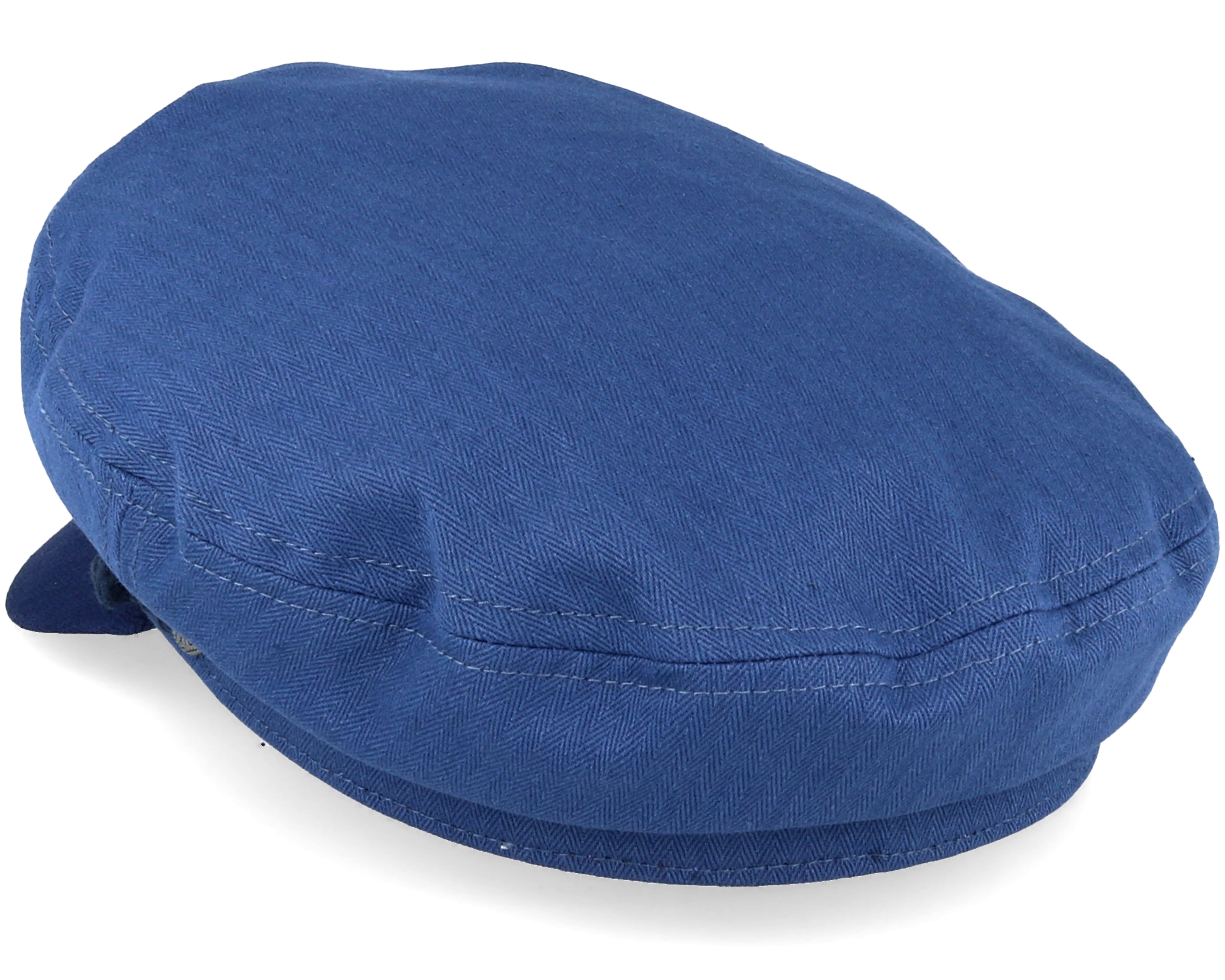 Fiddler Blue/Dark Navy Flat Cap - Brixton caps - Hatstoreworld.com