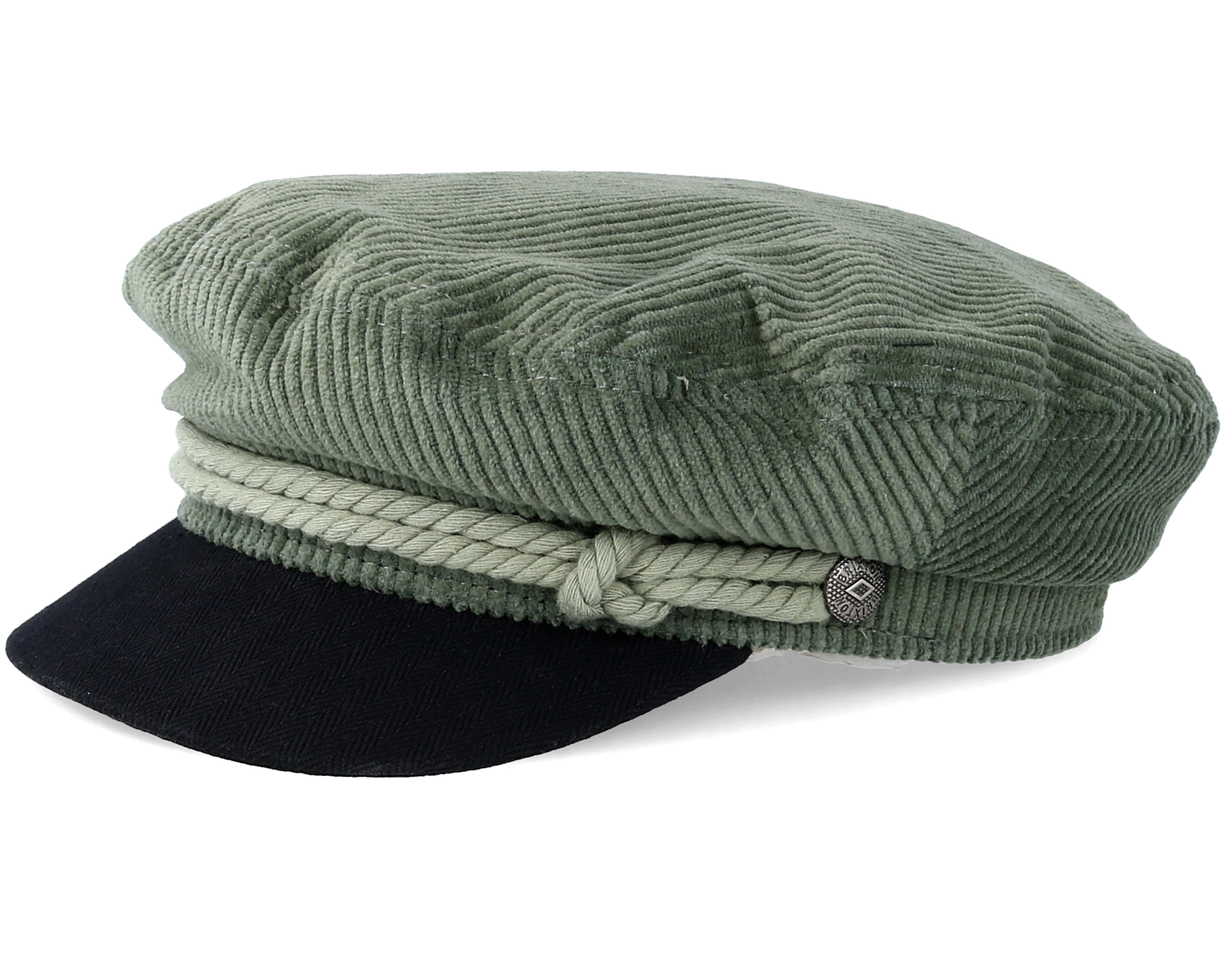 Fiddler Green/Black Flat Cap - Brixton caps - Hatstoreworld.com