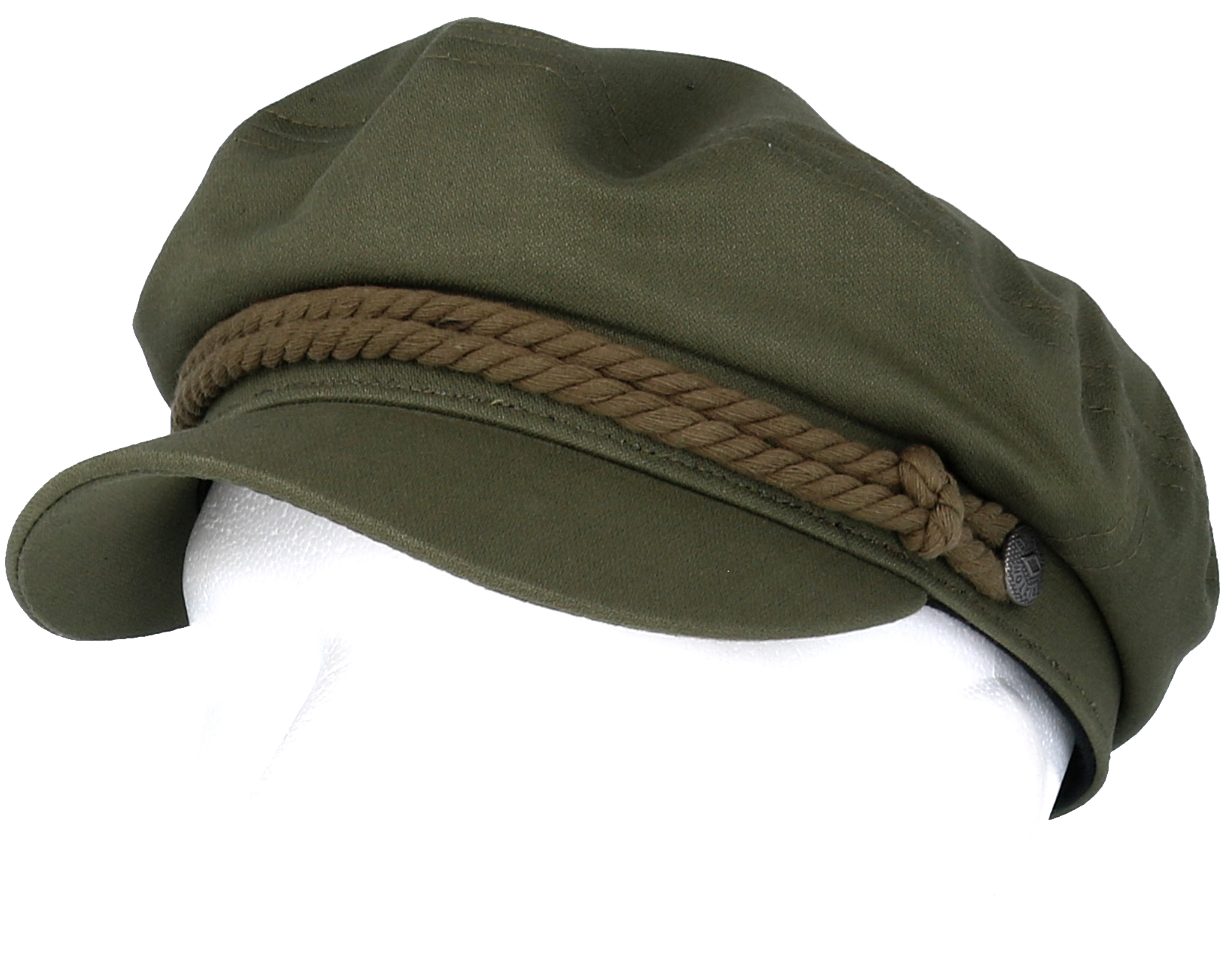 Fiddler Military Olive Flat Cap - Brixton caps - Hatstoreworld.com