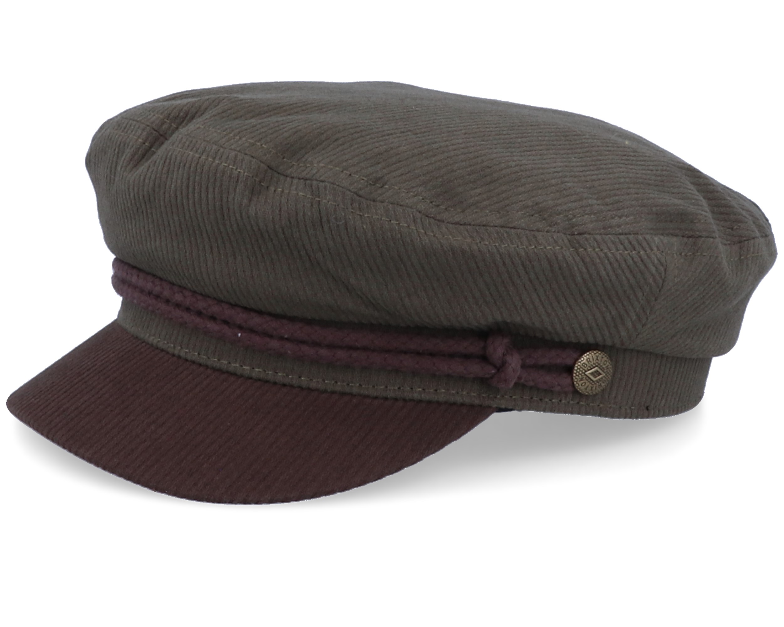 Fiddler Army/Bison Brown Flat Cap - Brixton caps - Hatstoreworld.com