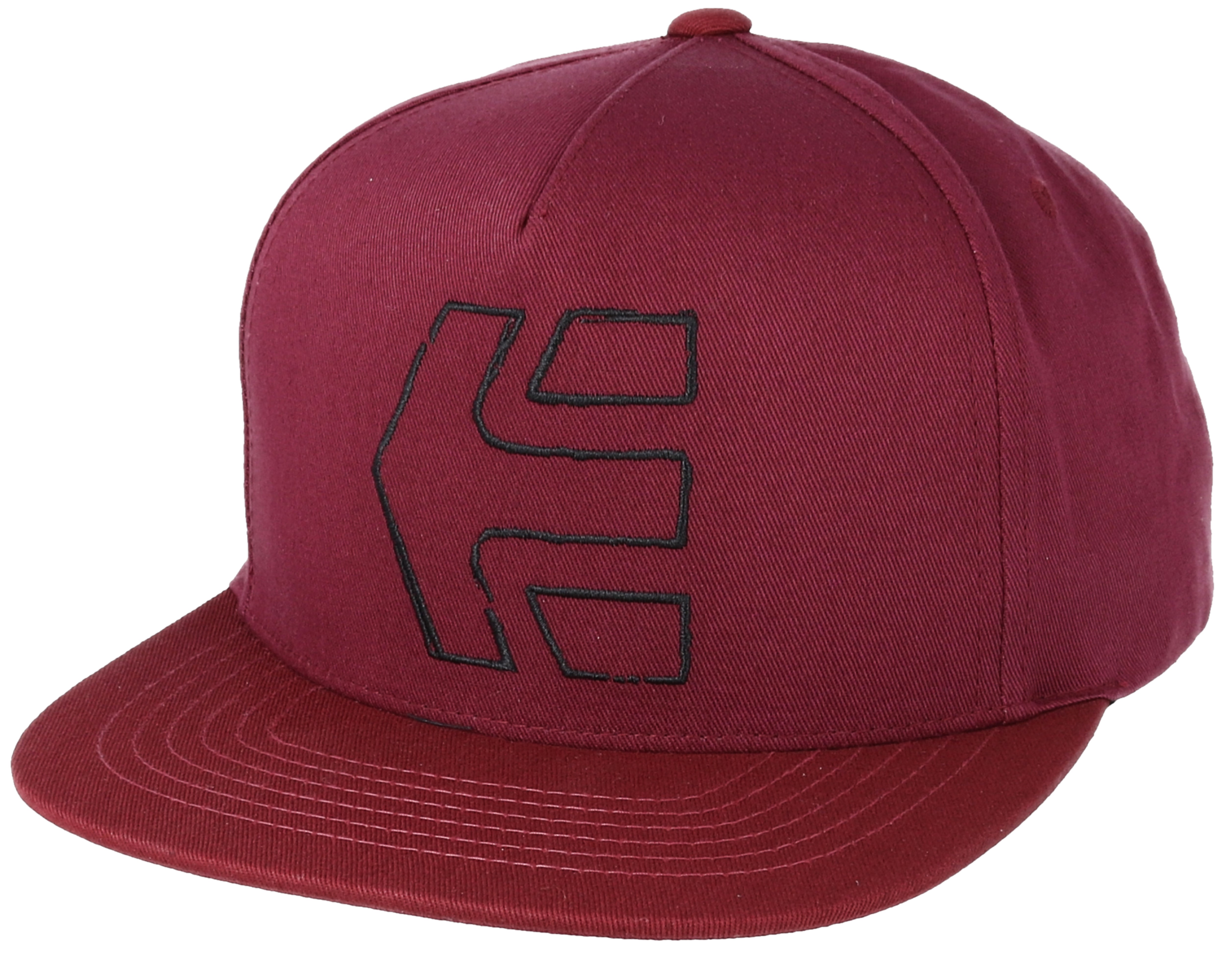 Sktech Icon Burgundy Red Snapback - Etnies caps - Hatstoreworld.com