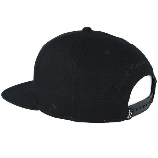 LRG Script Black/Black Snapback - LRG caps - Hatstoreworld.com