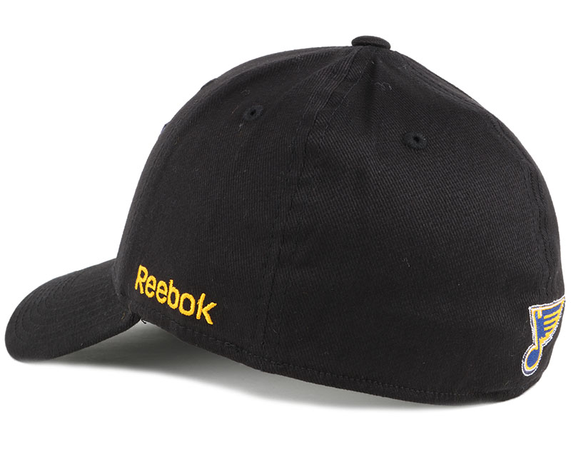 St. Louis Blues BL Black Flexfit - Reebok caps - Hatstoreworld.com