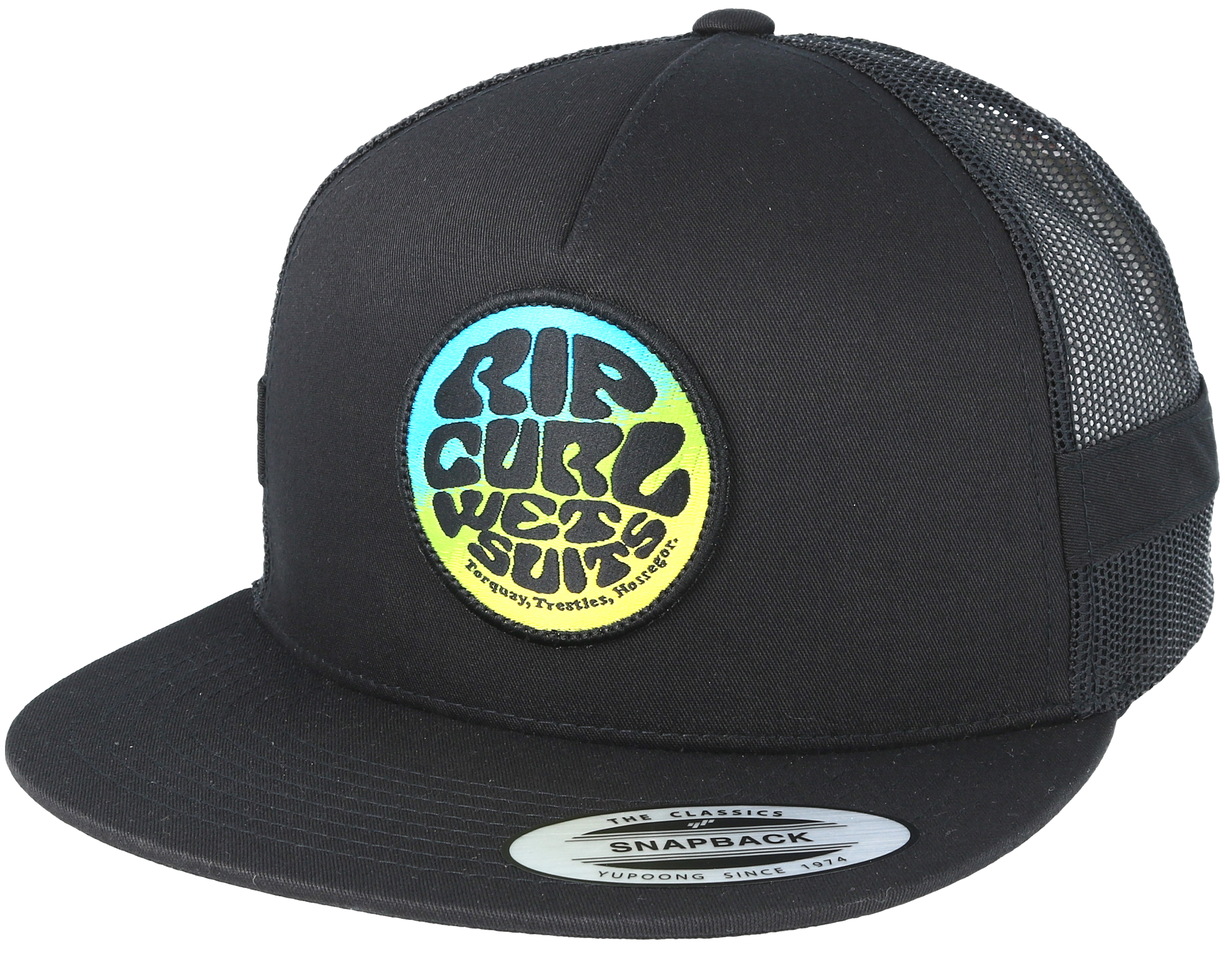 Fade Trucker Black Snapback - Rip Curl caps - Hatstoreworld.com