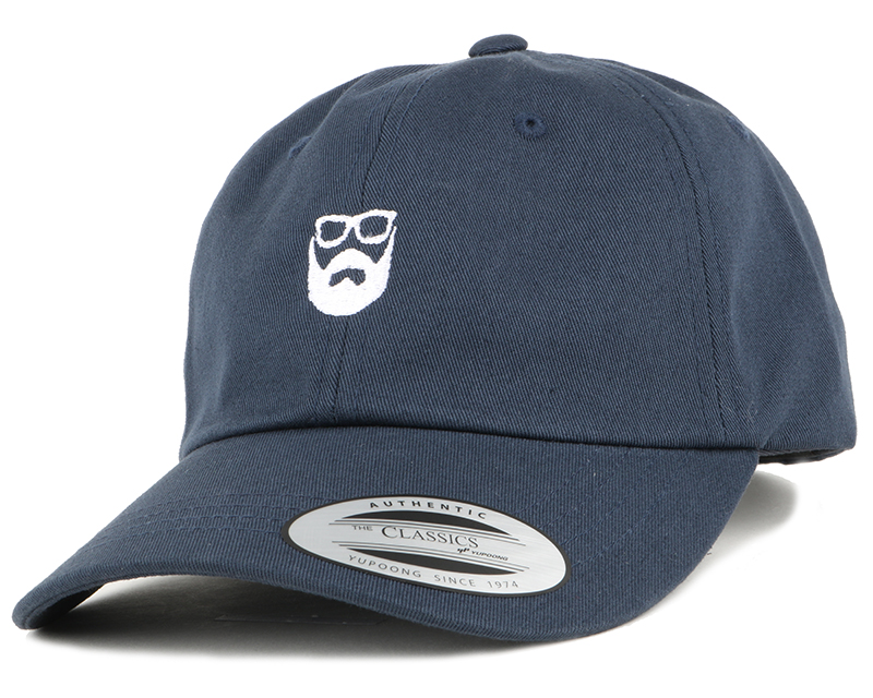 Dad Cap Navy/White Adjustable - Bearded Man caps - Hatstoreworld.com