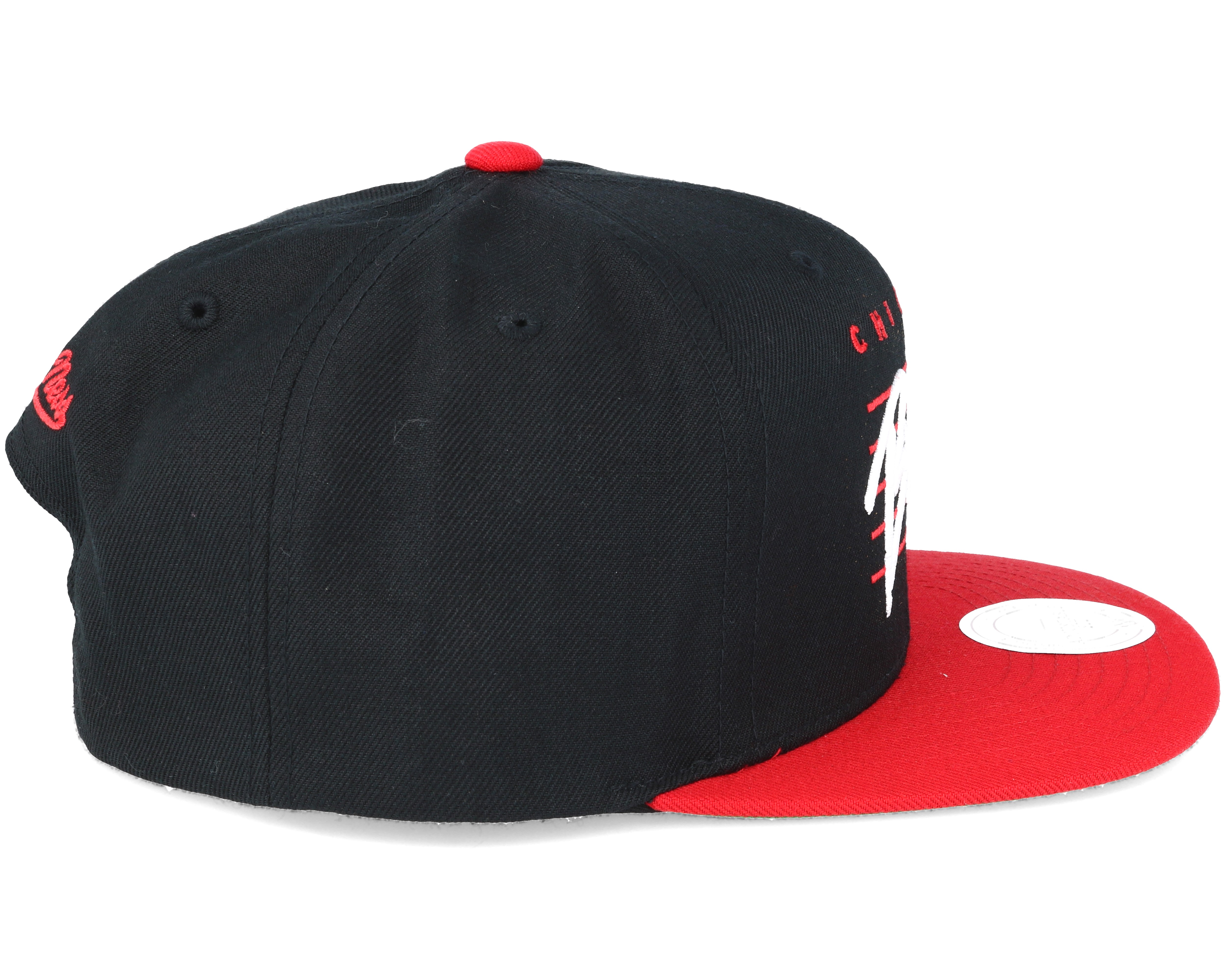 Chicago Bulls Cursive Script Logo Black Snapback - Mitchell & Ness caps ...