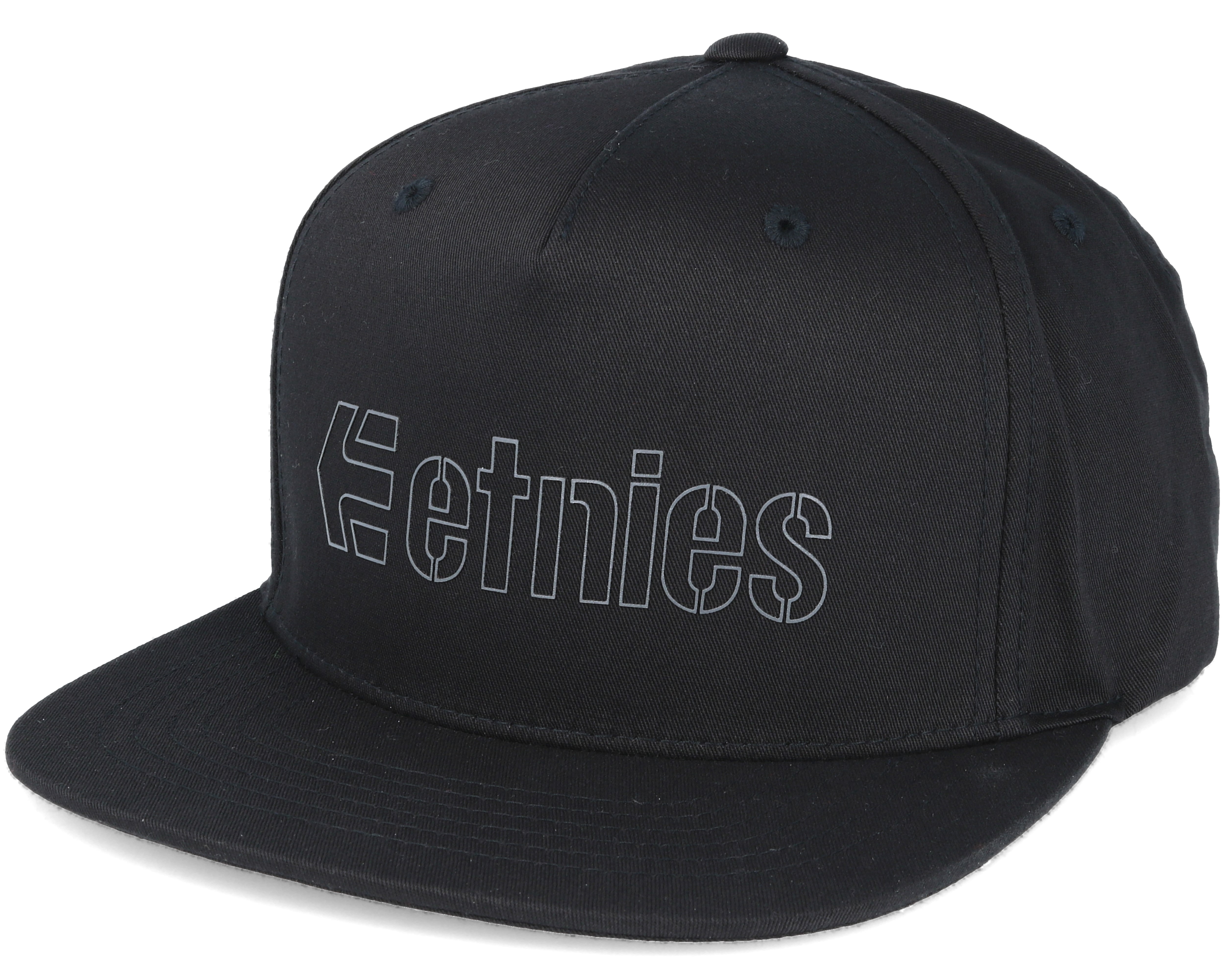 Corporate 5 Black Snapback - Etnies caps - Hatstoreworld.com