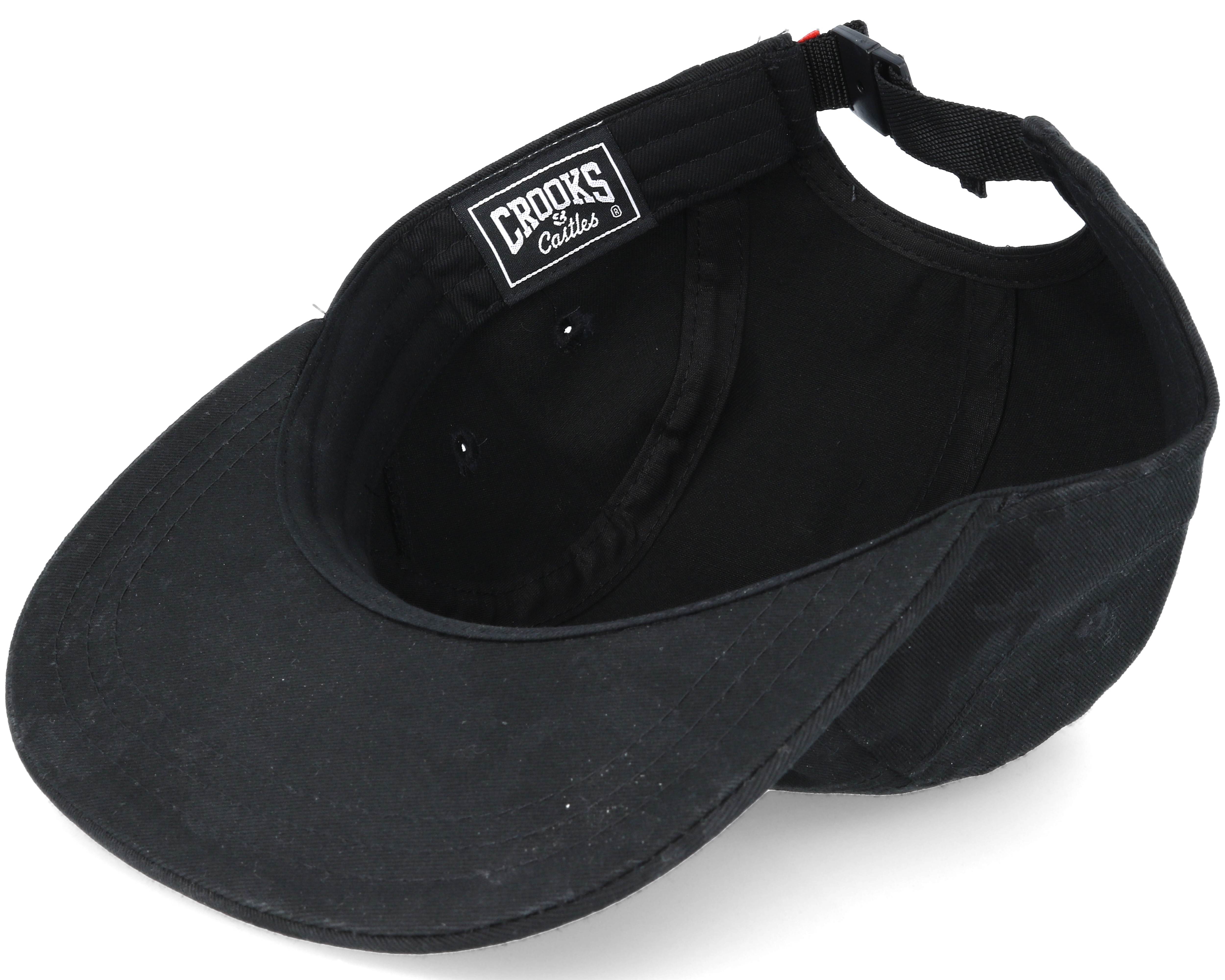Beveled Hybrid 7-panel Black Adjustable - Crooks & Castles caps ...