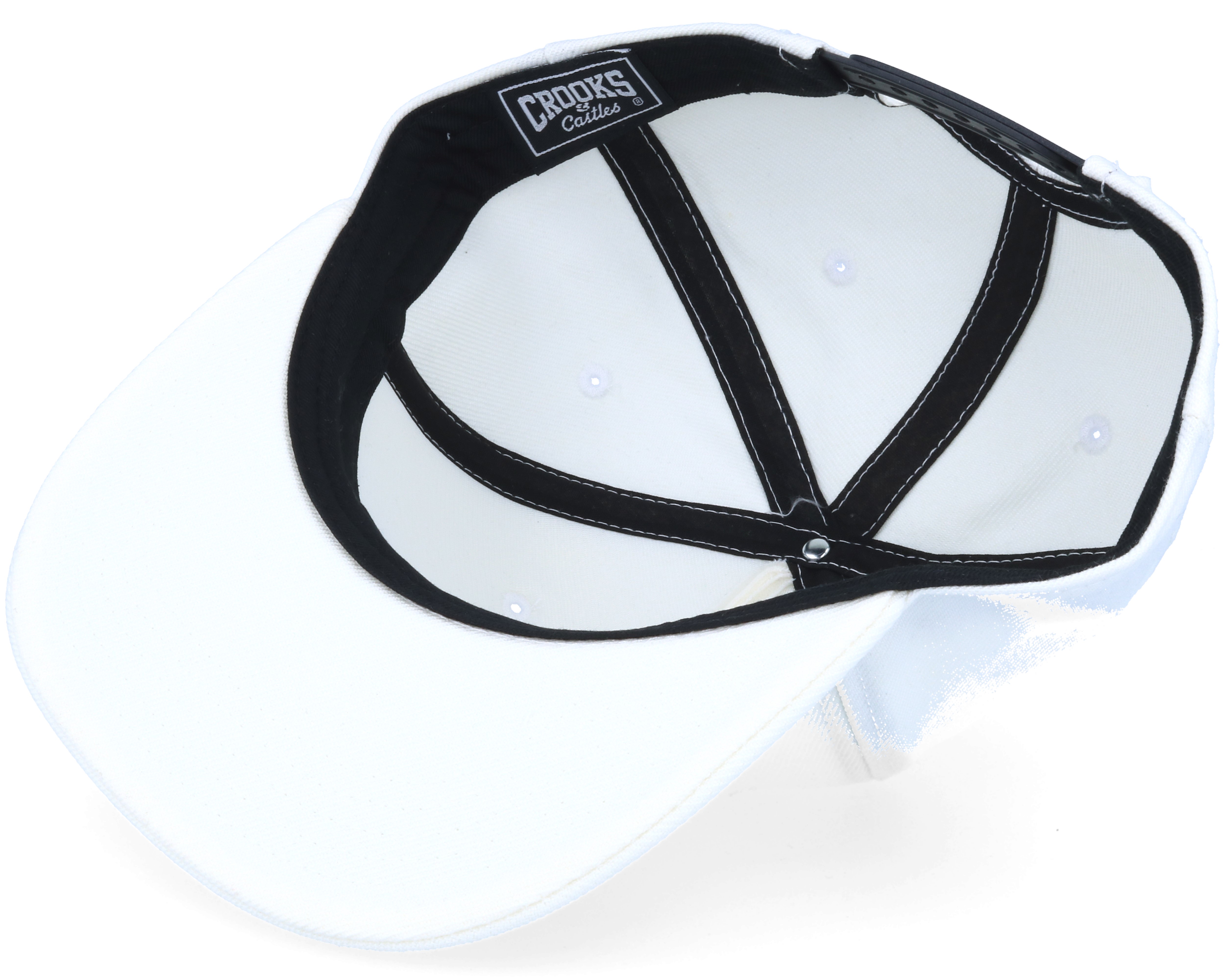 Oposite Snapback White Snapback - Crooks & Castles caps - Hatstoreworld.com