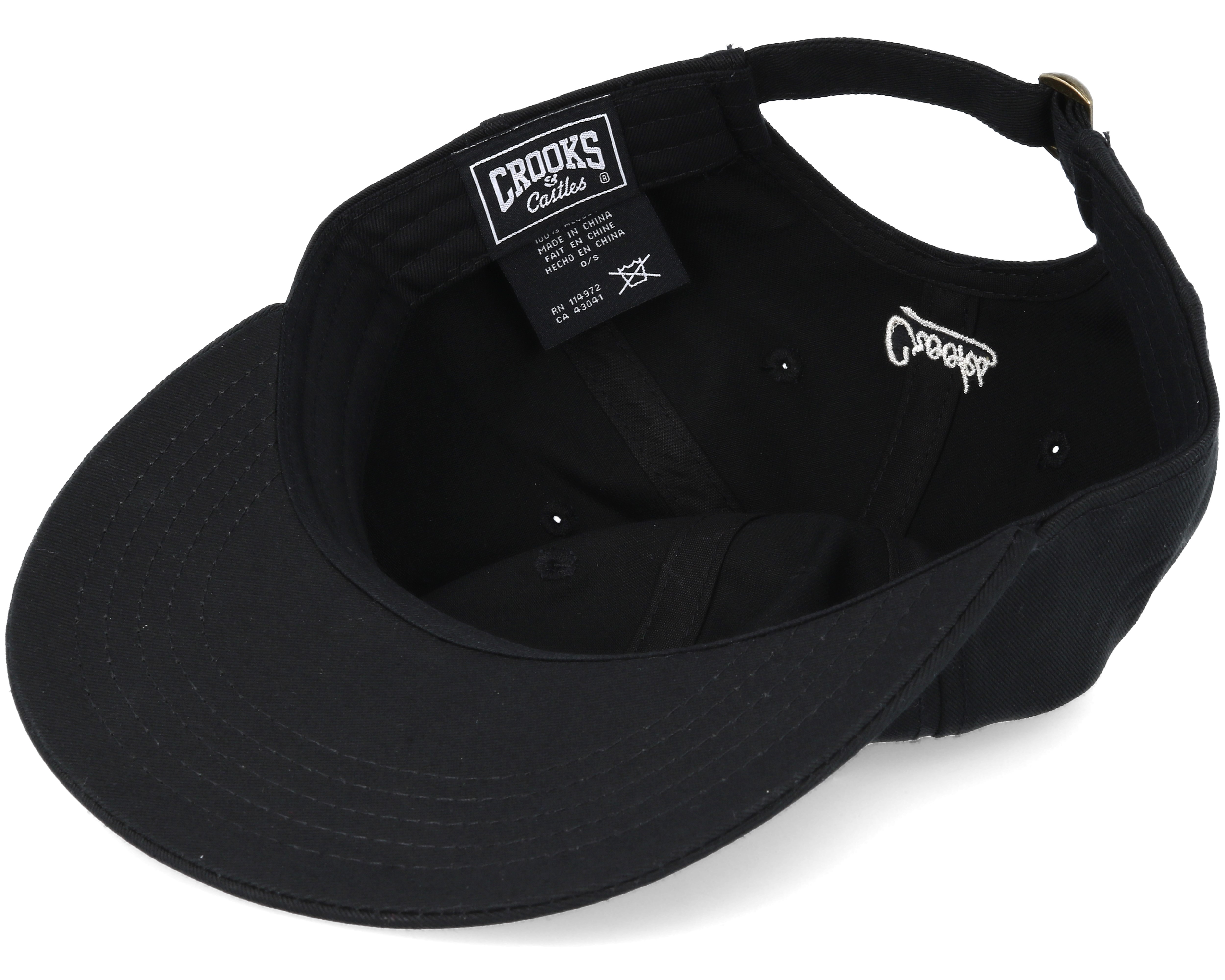 Scramble Woven Black Adjustable - Crooks & Castles caps - Hatstoreworld.com