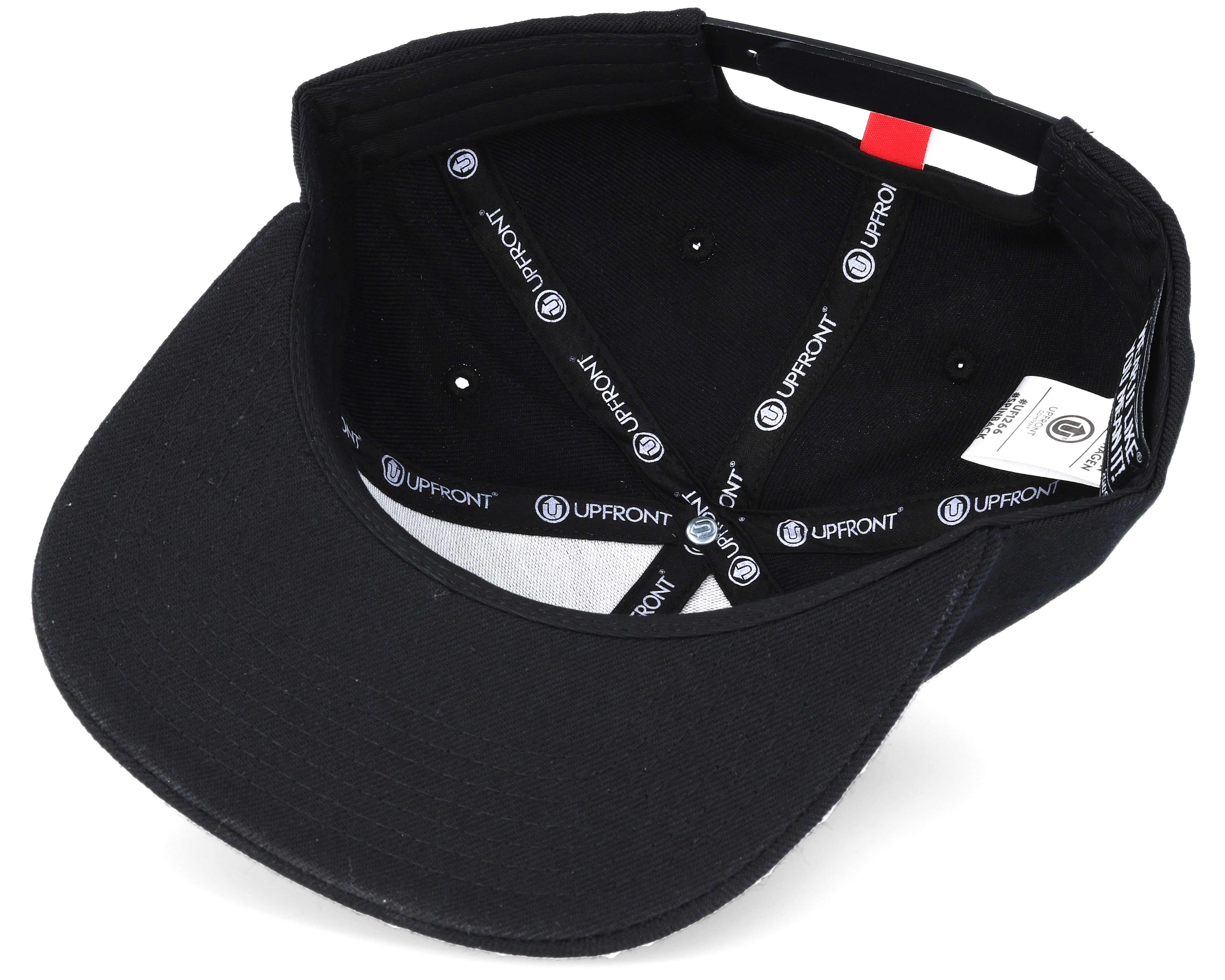Spinback Black Snapback - Upfront caps - Hatstoreworld.com