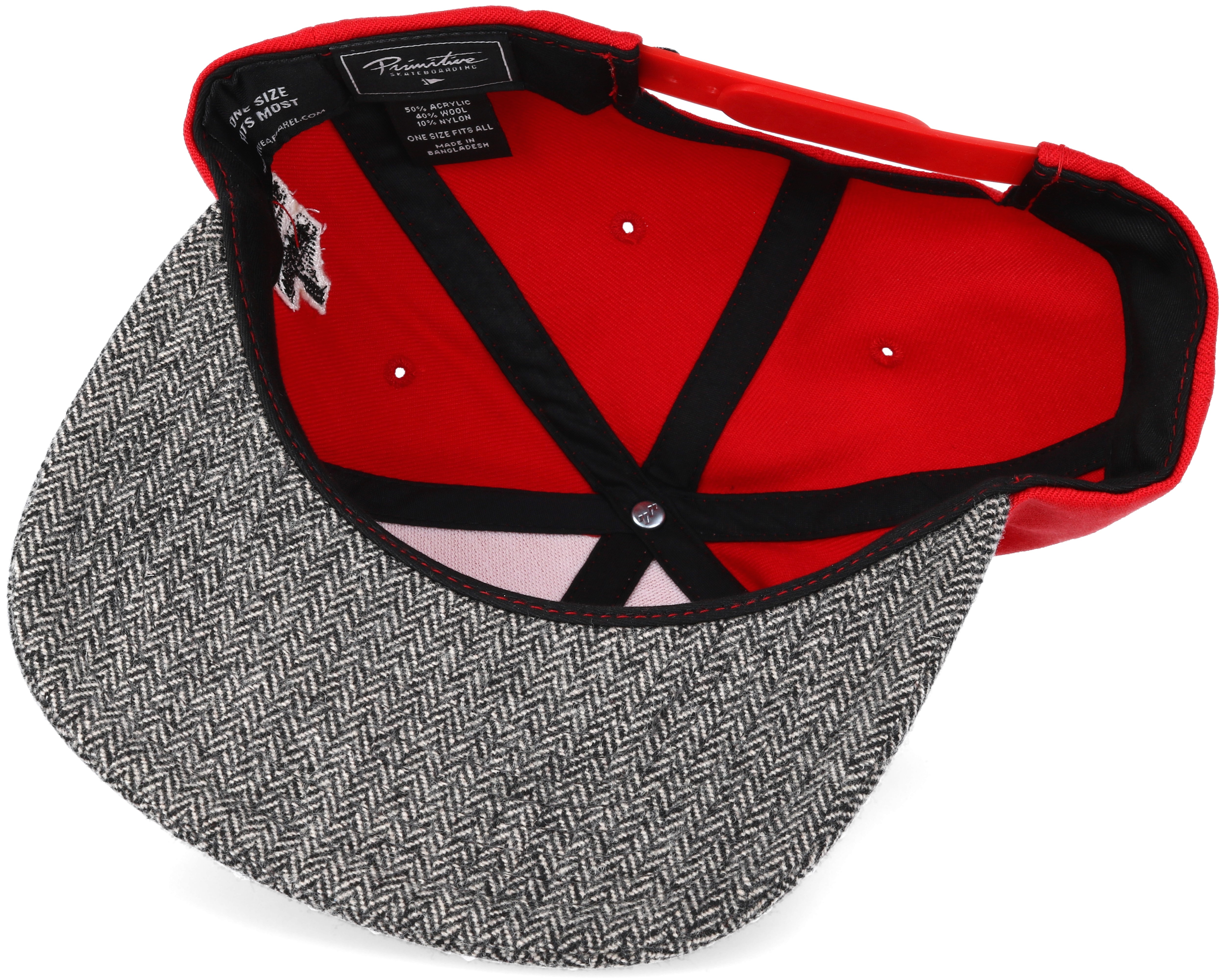 Classic P Red Snapback- Primitive Apparel caps - Hatstoreworld.com