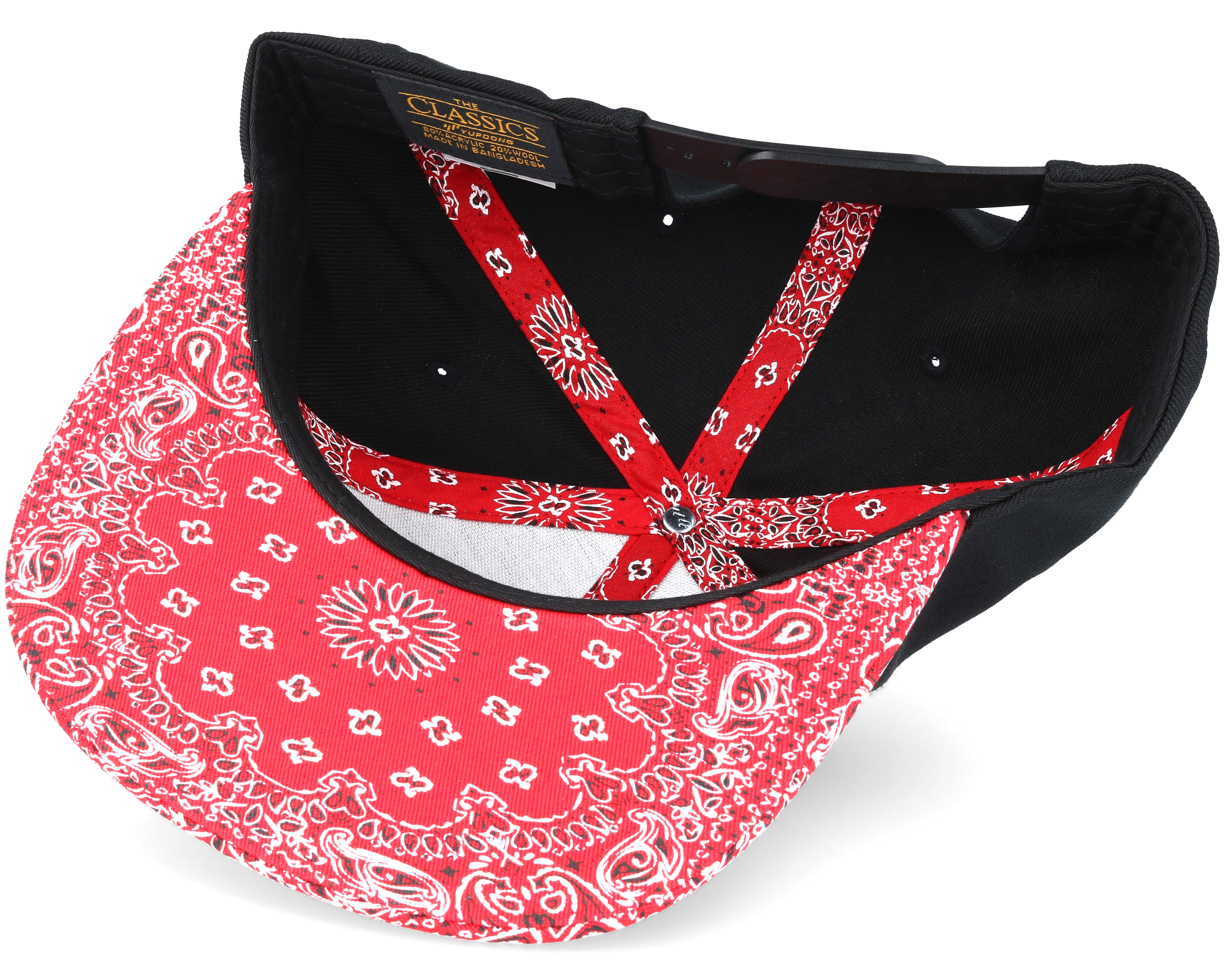 Paisley Red Snapback - Yupoong caps - Hatstoreworld.com