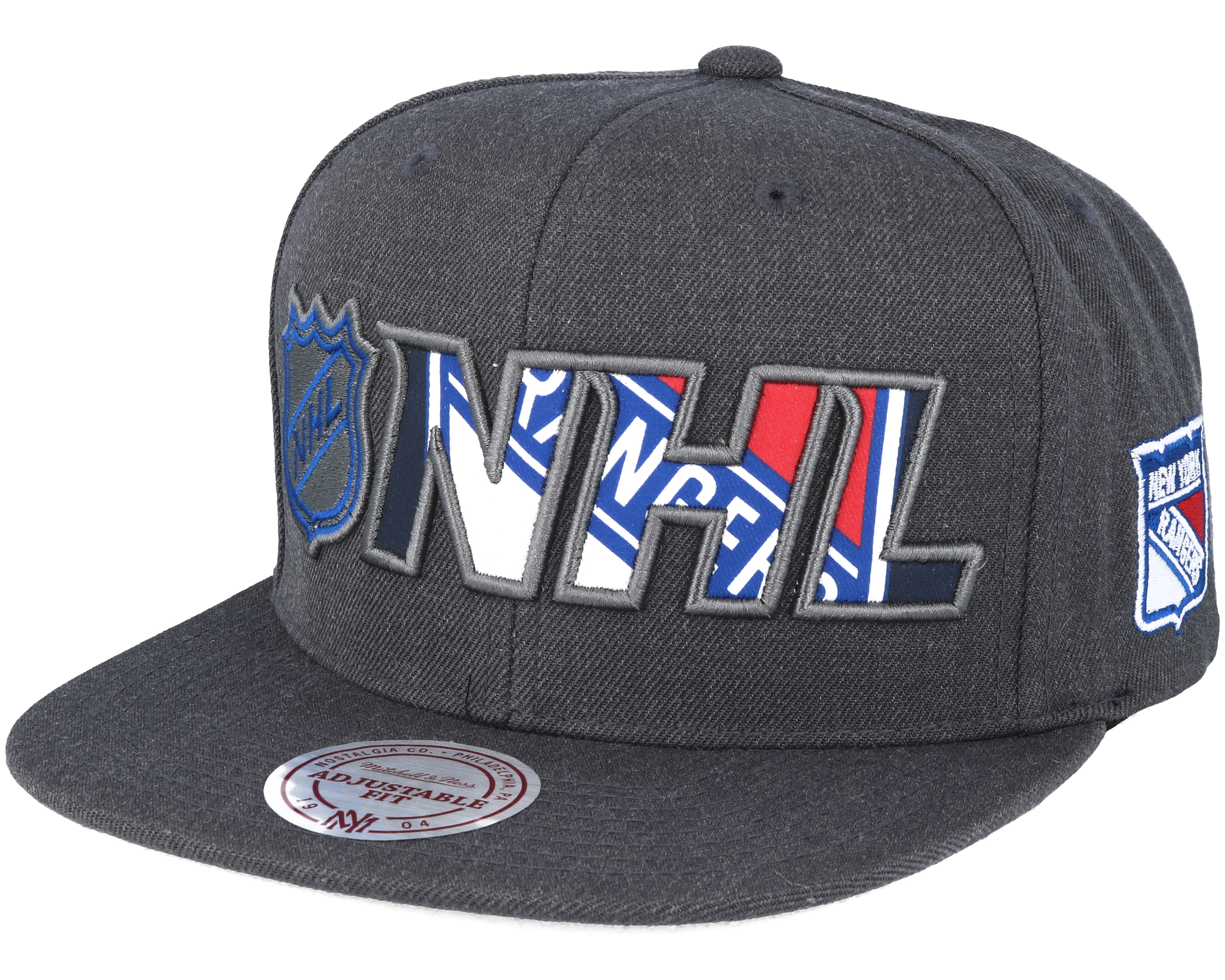 New York Rangers Insider Reflective Grey Snapback - Mitchell & Ness ...
