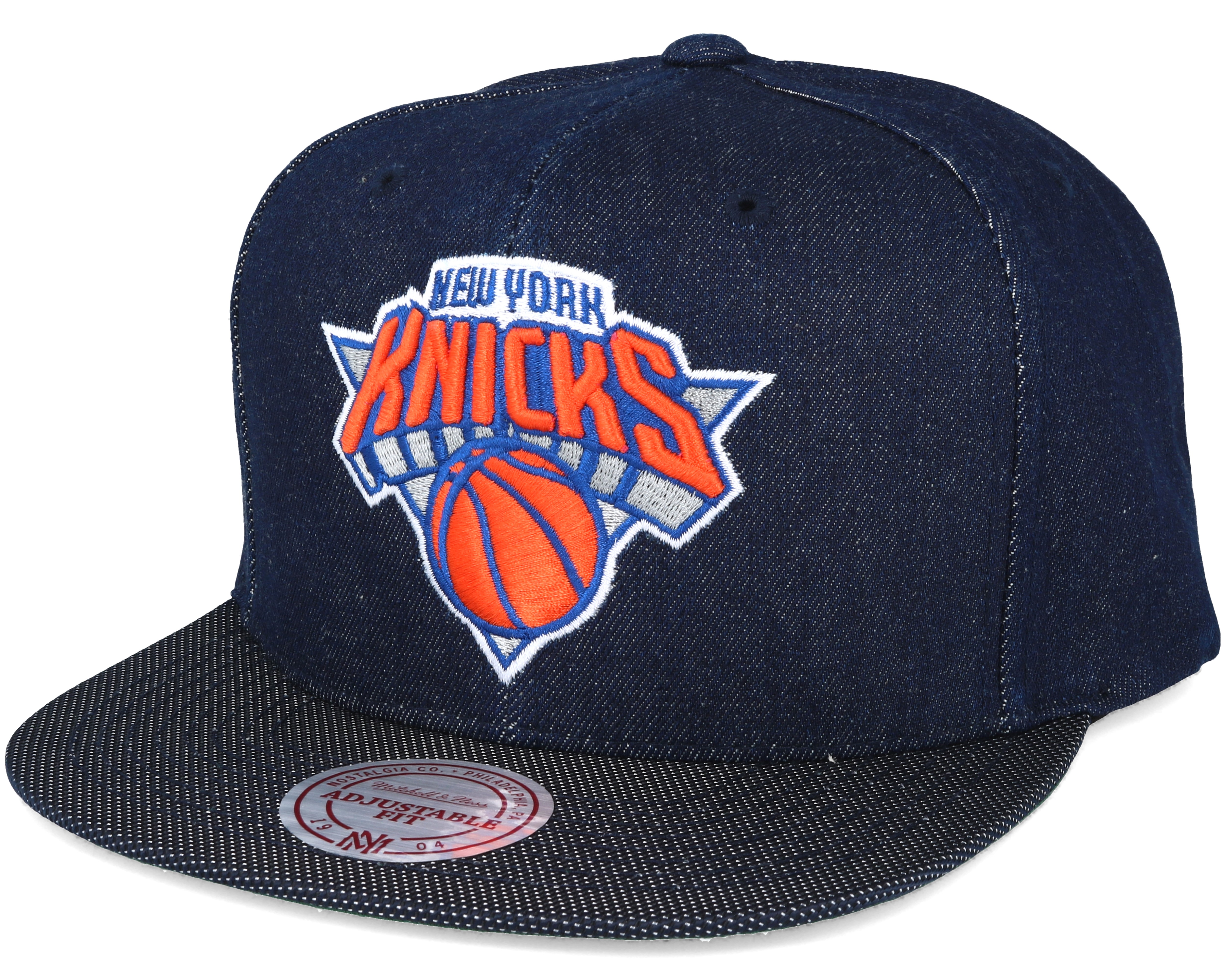 New York Knicks Raw Denim 3T PU Snapback - Mitchell & Ness caps ...