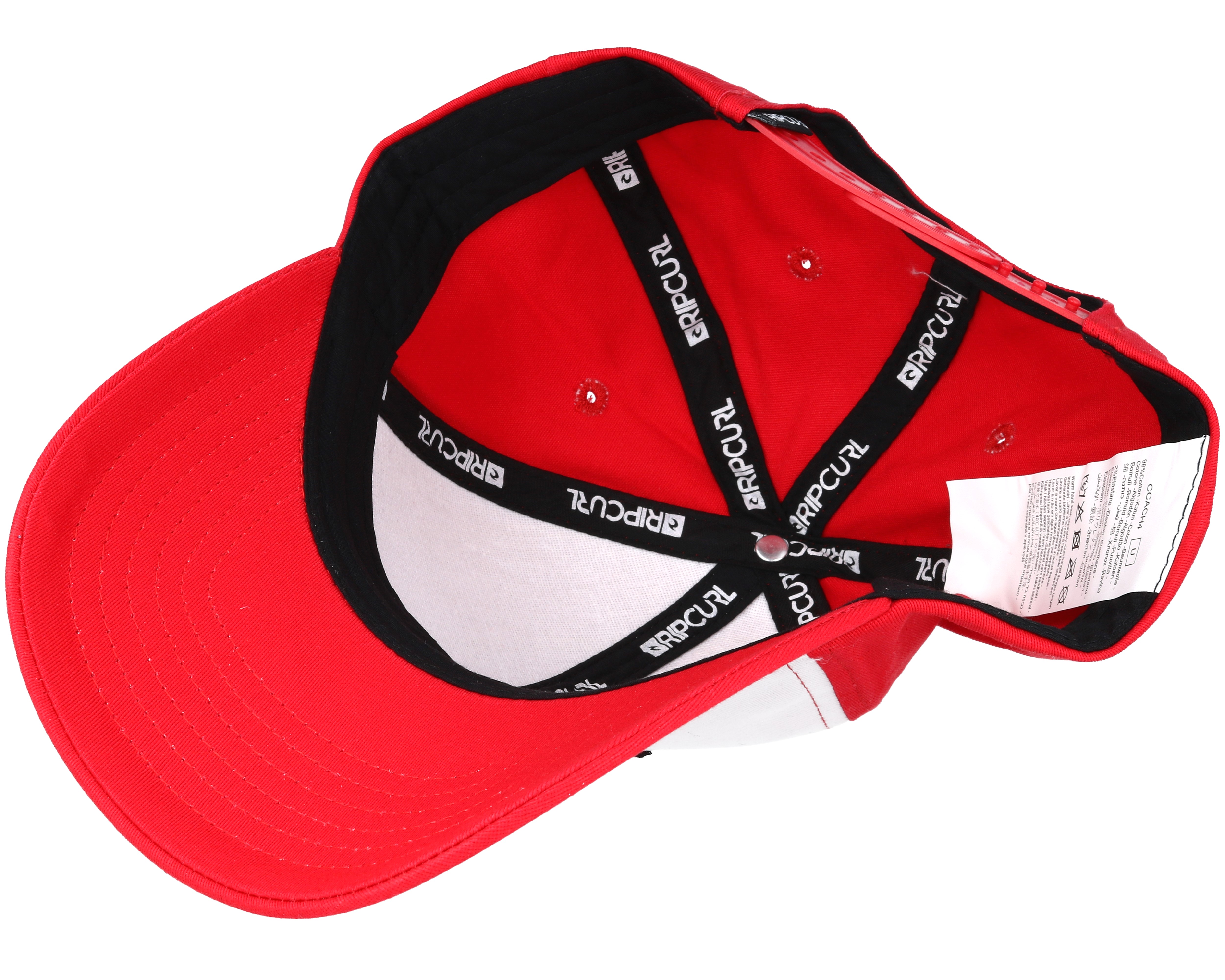 Icon Grey/Red Snapback - Rip Curl caps - Hatstoreworld.com