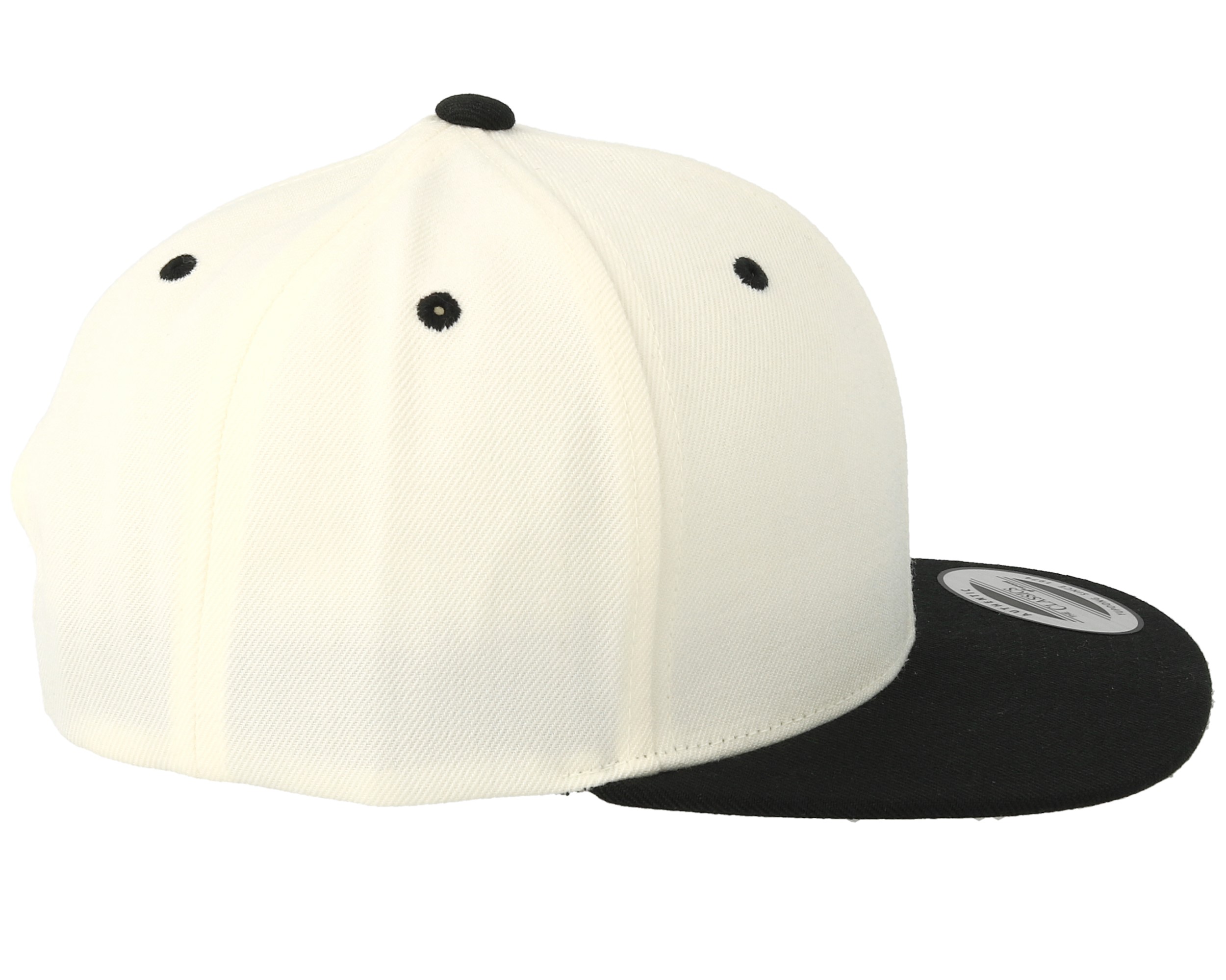 Kids Youth Natural/Black Snapback - Yupoong caps - Hatstoreworld.com