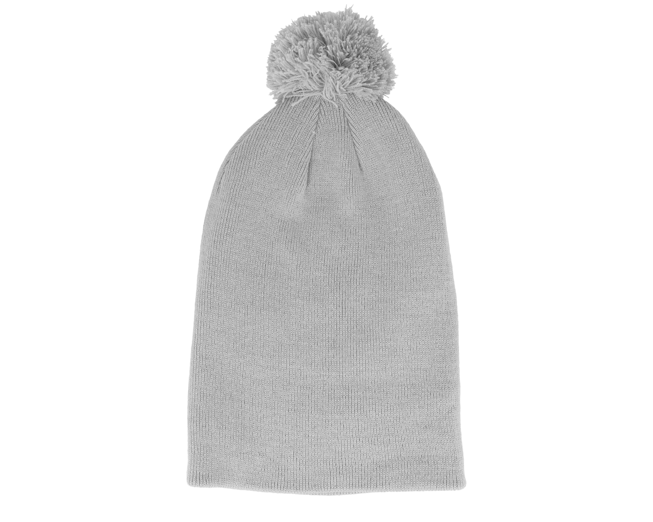 Original Pom Pom Light Grey Beanie - Beanie Basic beanies ...