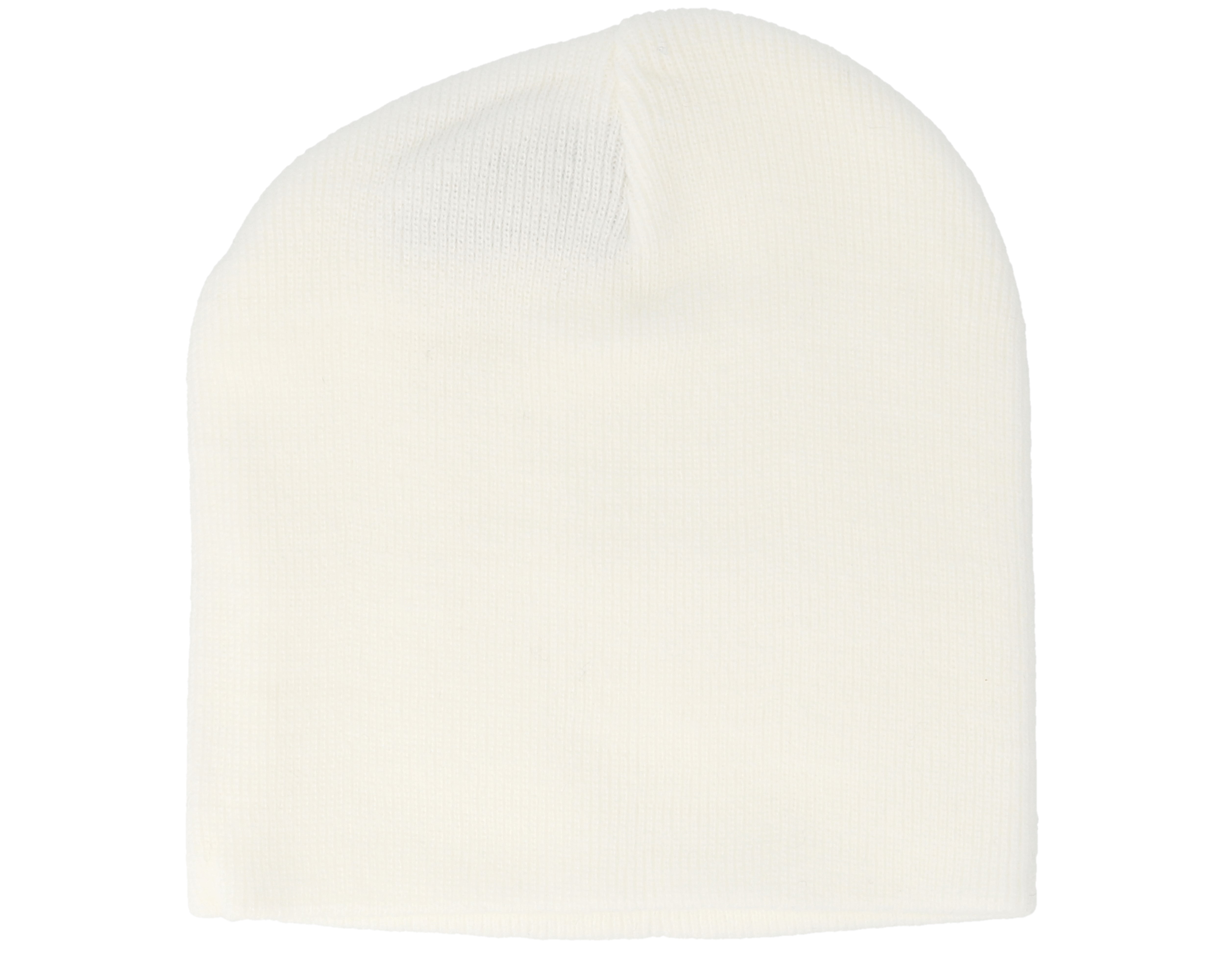 Knitted Short White Beanie - Beanie Basic beanies - Hatstoreworld.com