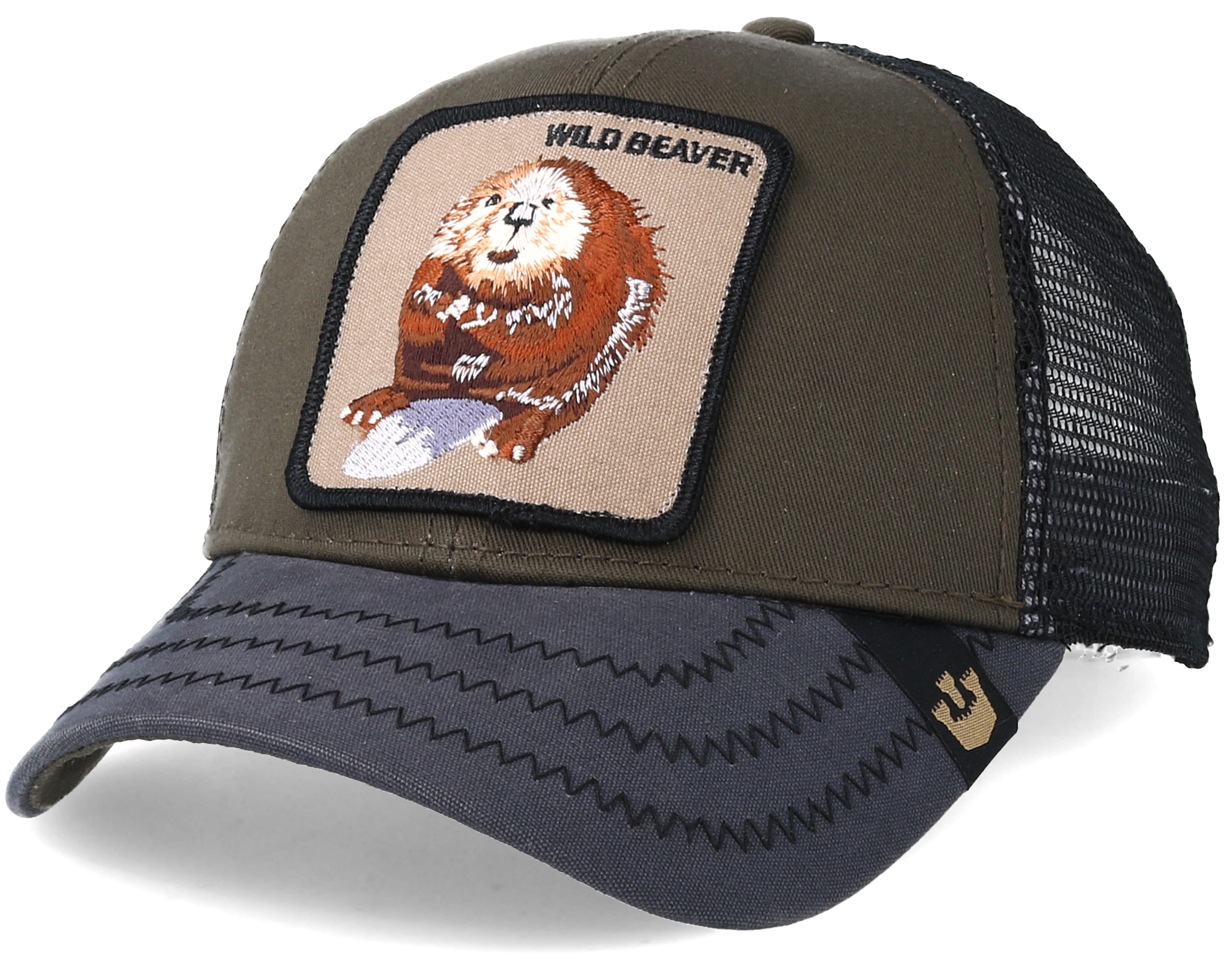 Wild Beaver Olive Trucker - Goorin Bros. caps - Hatstoreworld.com