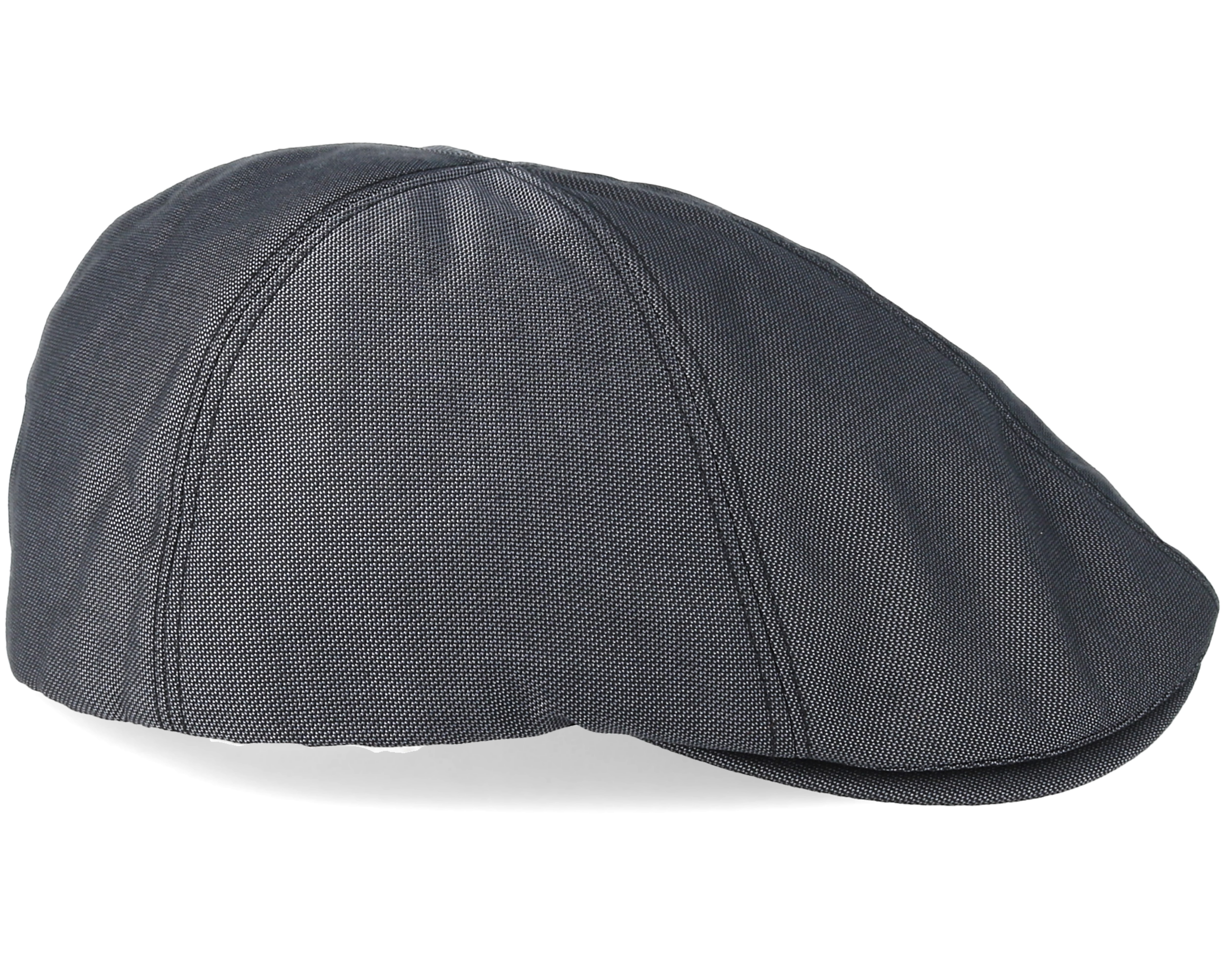 Tonal Dobby Charcoal Flat Cap - Fred Perry caps - Hatstoreworld.com