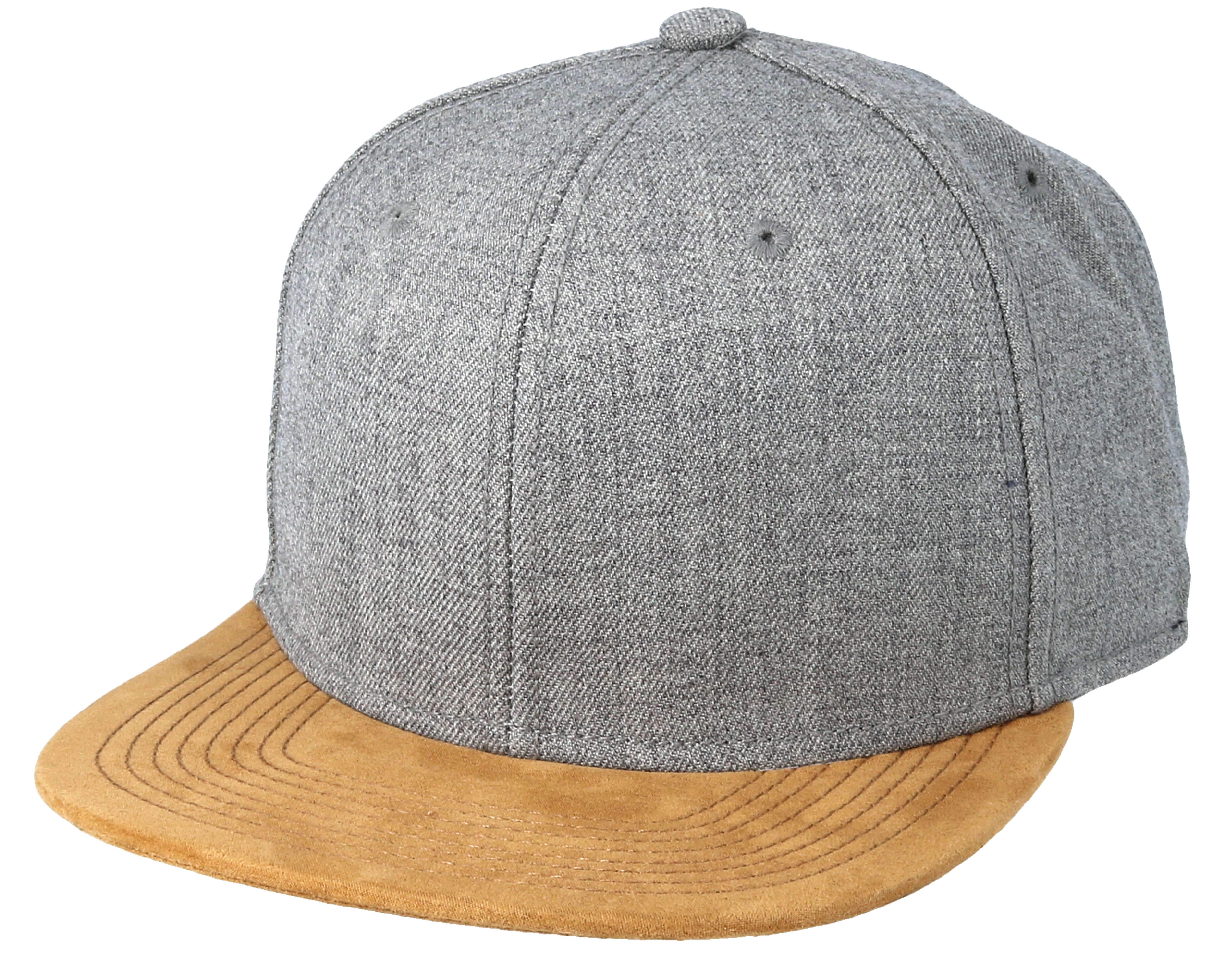 Blank Suede Grey Snapback - Equip caps - Hatstoreworld.com