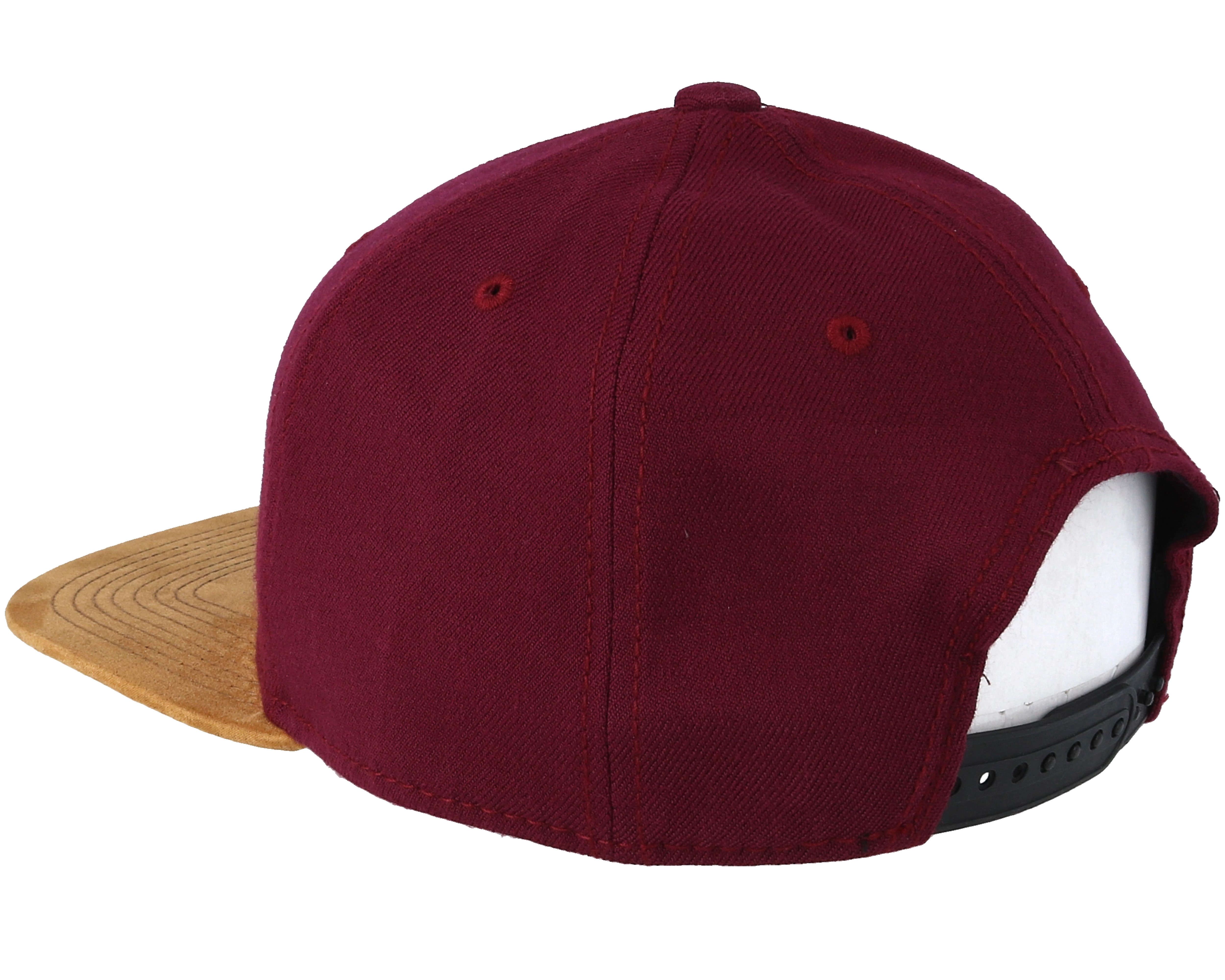 Blank Suede Maroon Snapback - Equip caps - Hatstoreworld.com