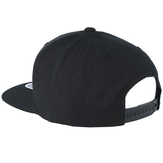 Half Circle Black Snapback - Bearded Man caps - Hatstoreworld.com