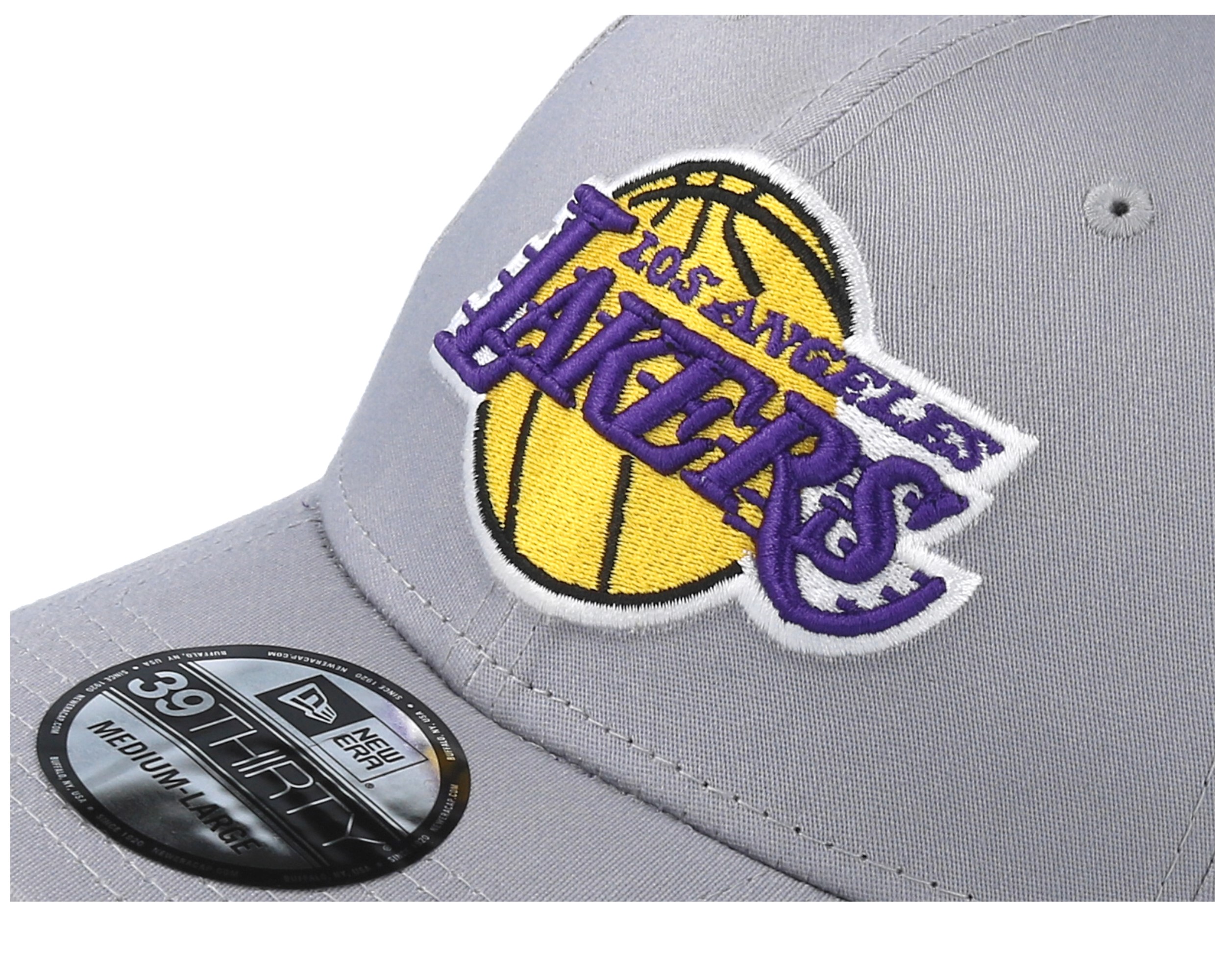 LA Lakers Team 39Thirty Light Grey Fitted - New Era caps ...