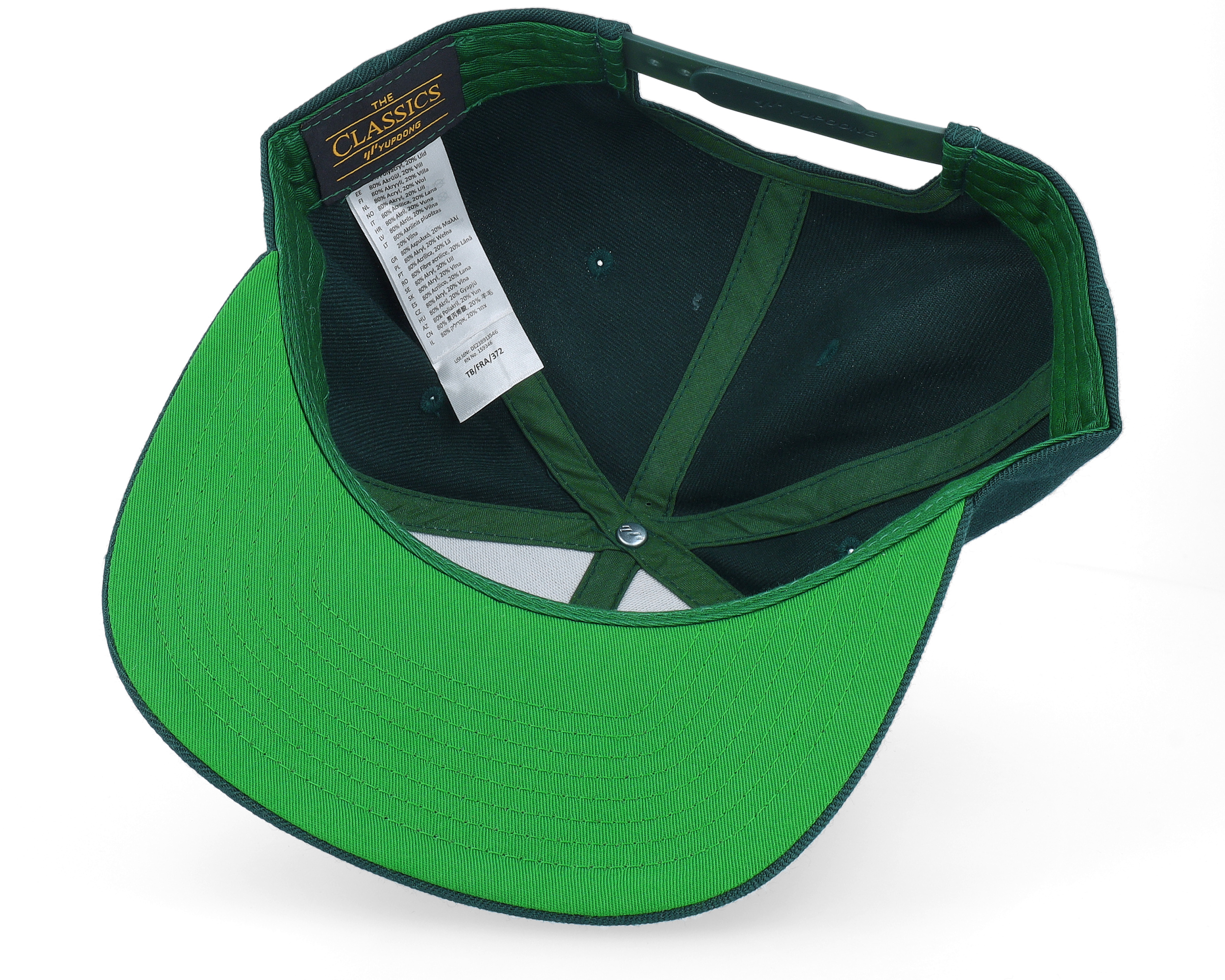 Classic Gold Frame Dark Green Snapback - Bearded Man caps ...