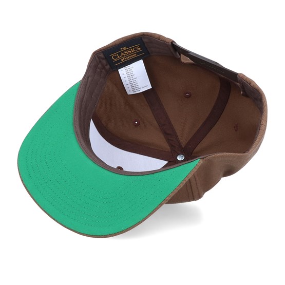 Logo Light Brown Snapback - Bearded Man caps - Hatstoreworld.com