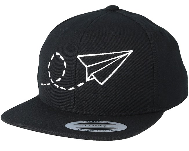 Kids Plane Black/White Kids Snapback - Kiddo Cap caps - Hatstoreworld.com
