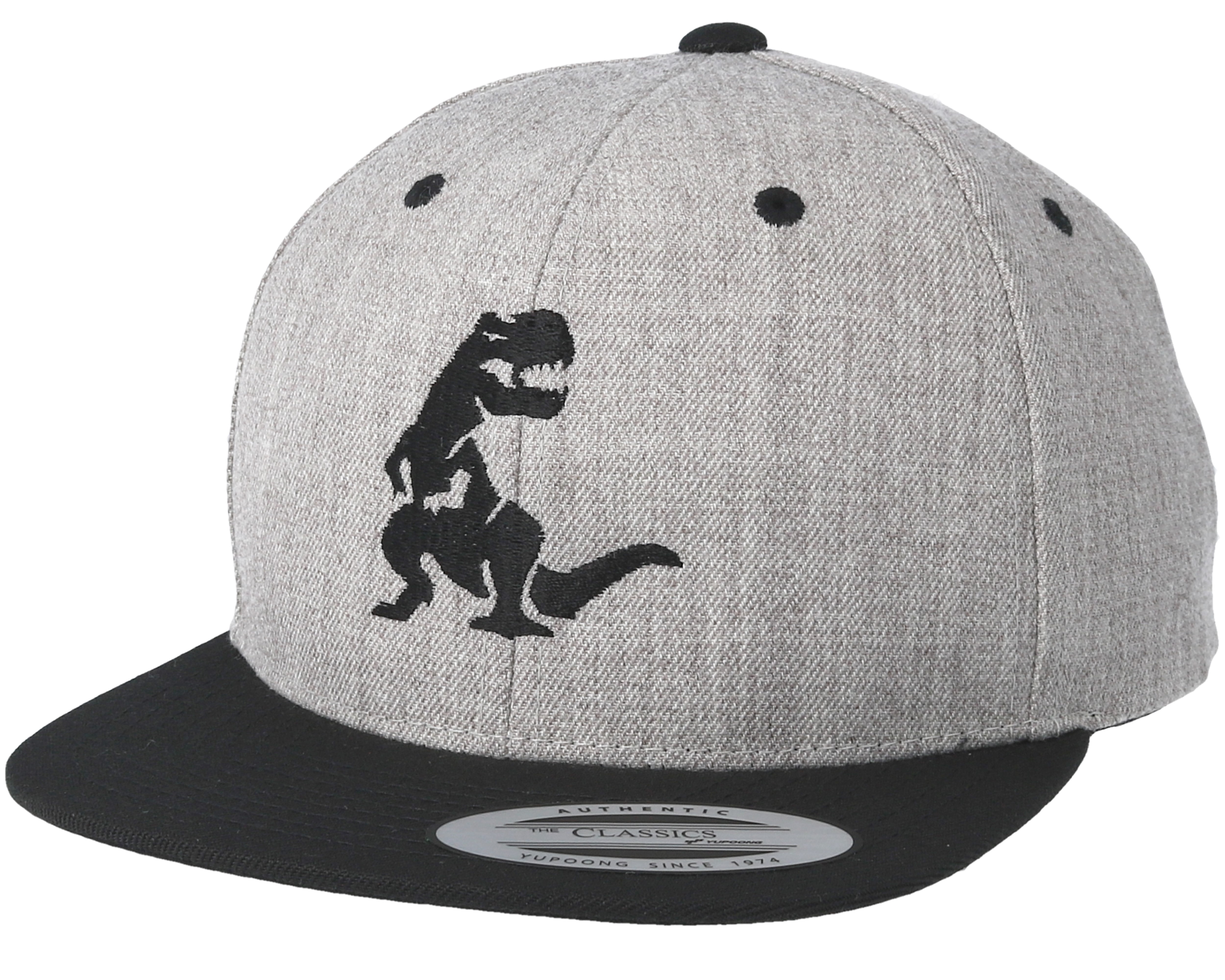 Kids Dino Grey/black Kids Snapback - Kiddo Cap caps - Hatstoreworld.com