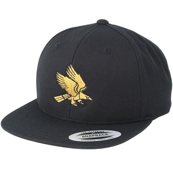Eagle Gold/Black Snapback - Eagle caps - Hatstoreworld.com