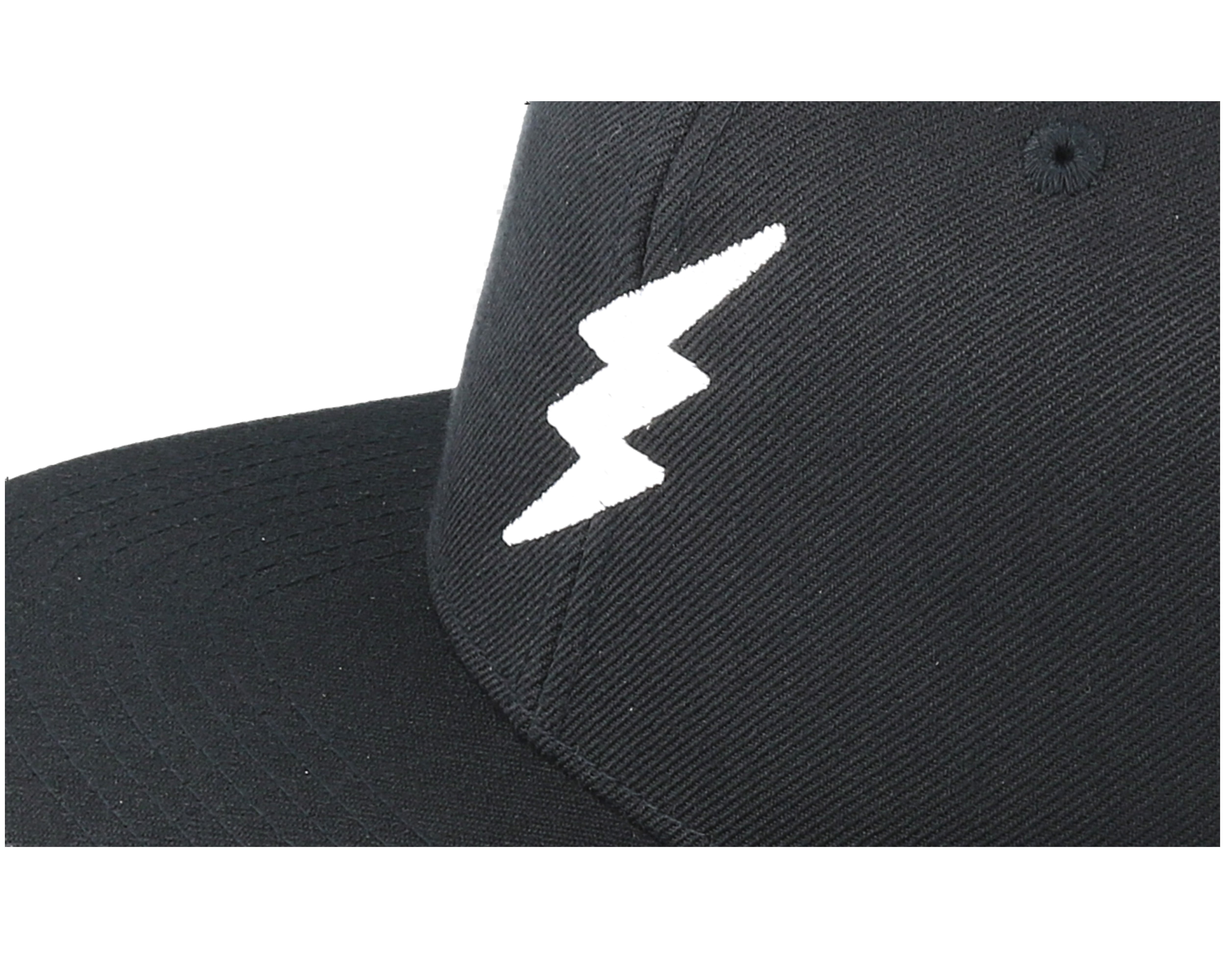 Bolt Black/White Snapback - Rave caps - Hatstoreworld.com
