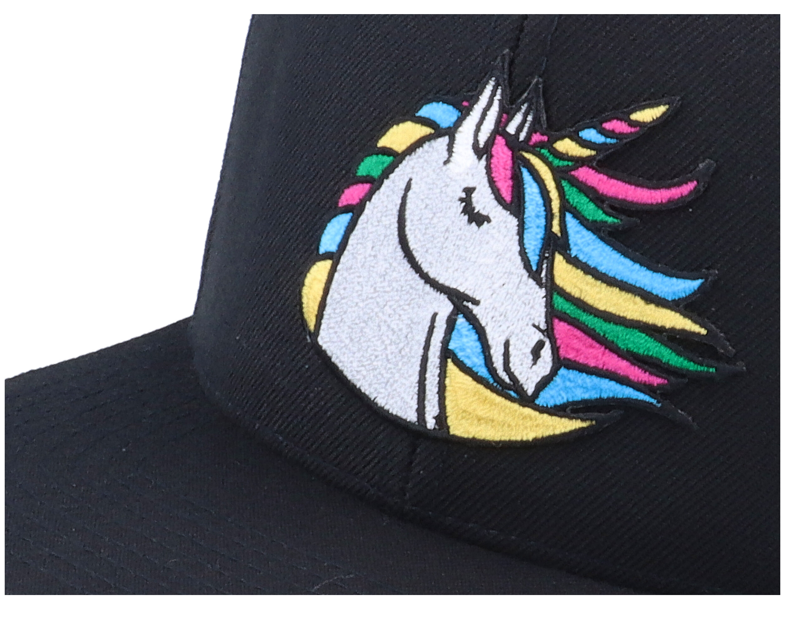 Rainbow Unicorn Black Snapback - Unicorns caps - Hatstoreworld.com