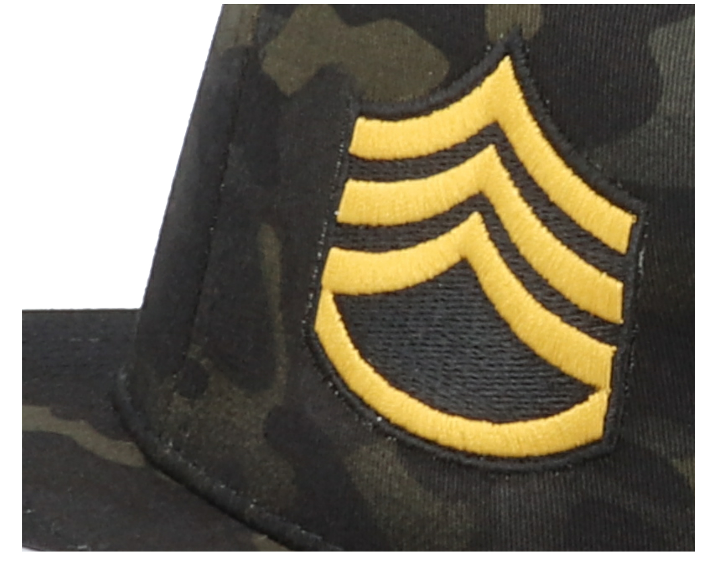 Staff Sergeant Insignia Side Panel Multicam Black Snapback - Army Head ...