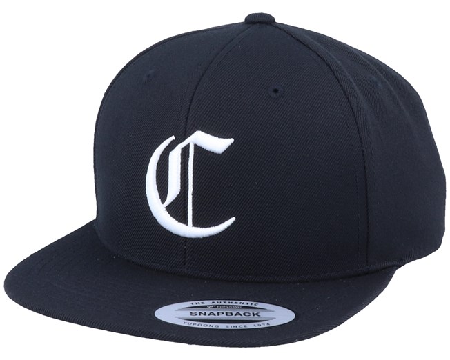 C Letter 3D Black Snapback - Iconic caps - Hatstoreworld.com