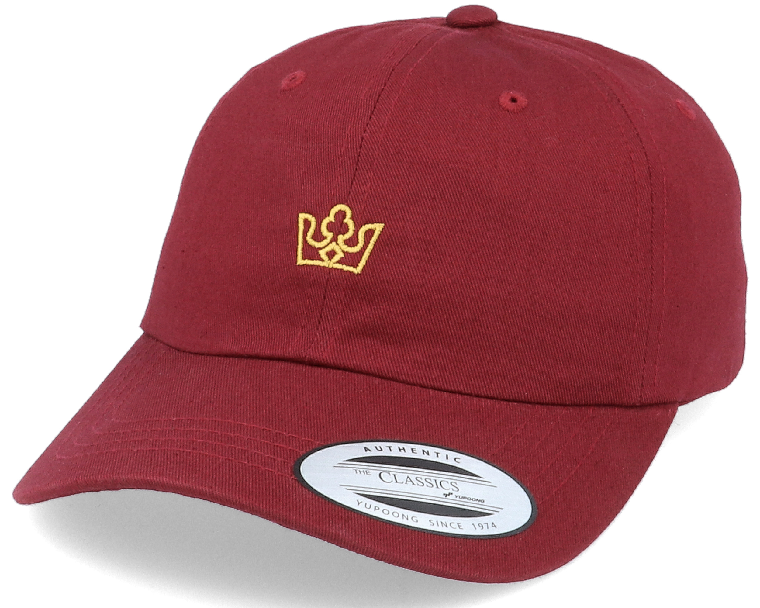 Small Crown Maroon Dad Cap - Iconic caps - Hatstoreworld.com